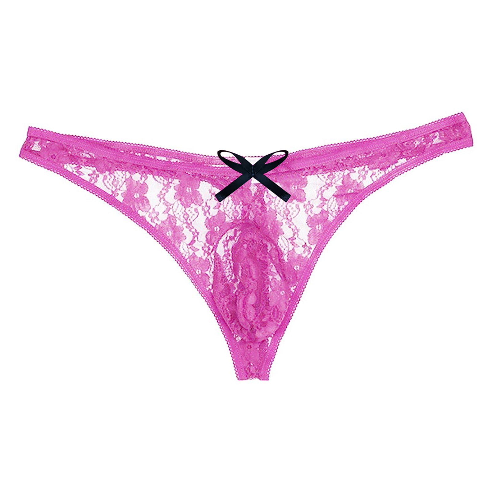 Xlzwnu Mens Underwear Mens Underwear Thongs Bikini T Back Floral