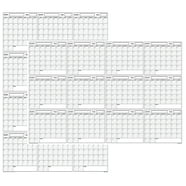 18" x 24" Erasable Undated One Month Laminated Wall Calendar Monthly ...