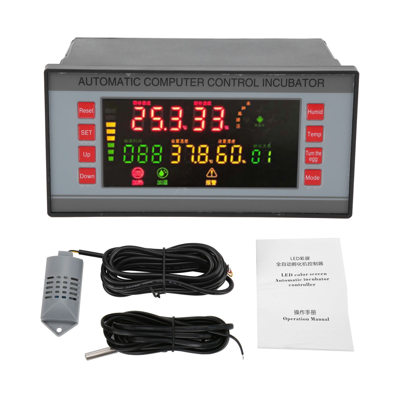 XM?18 Automatic Incubator Temperature Controller LED Color Screen ...