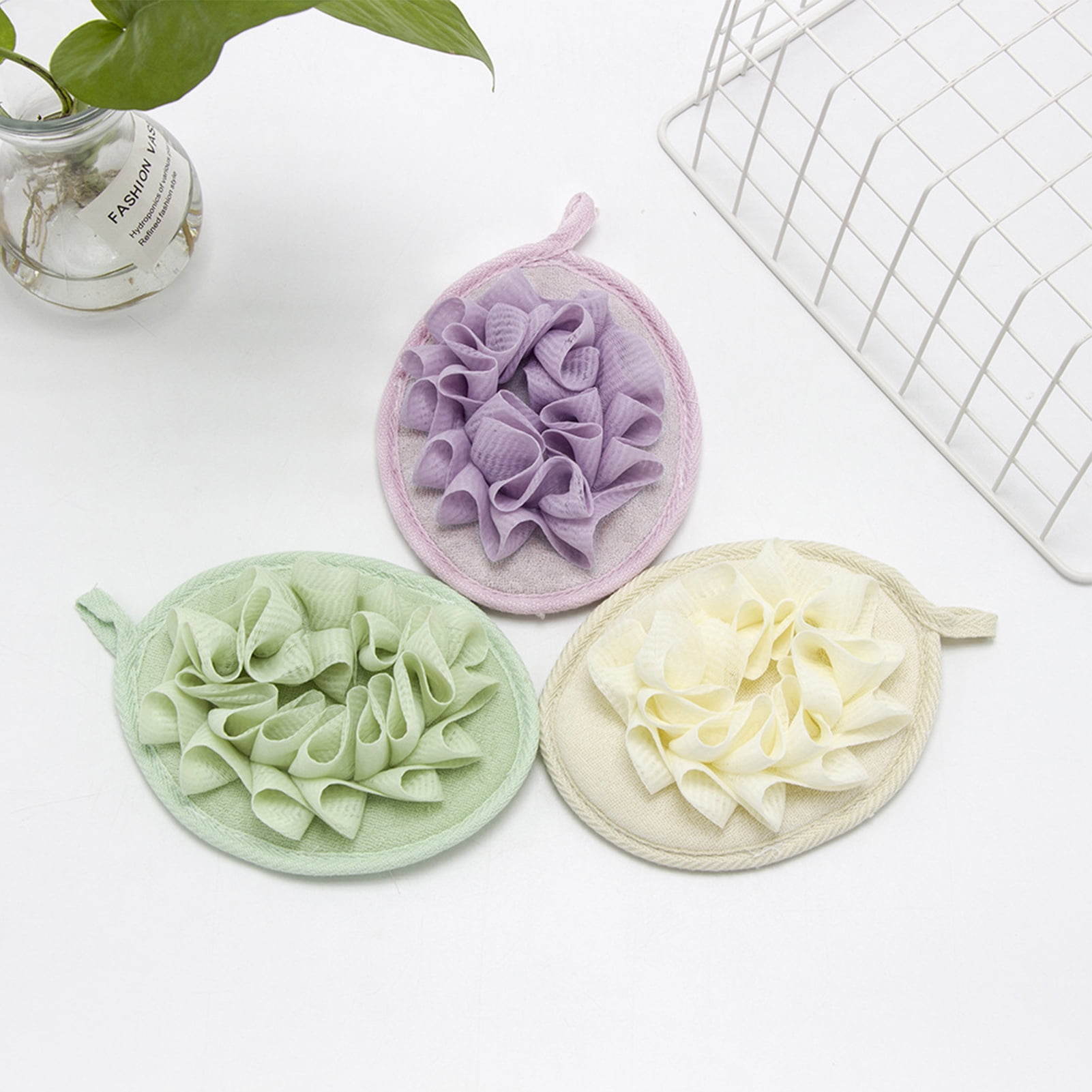 XM Culture 2Pcs Bath Mitt Flexible Soft Stretch Elastic Hand Strap Body ...