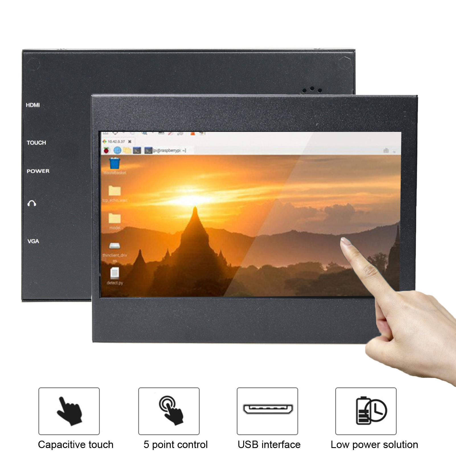 XM Culture 7-inch Display Monitor Game display screen, Black - Walmart.com