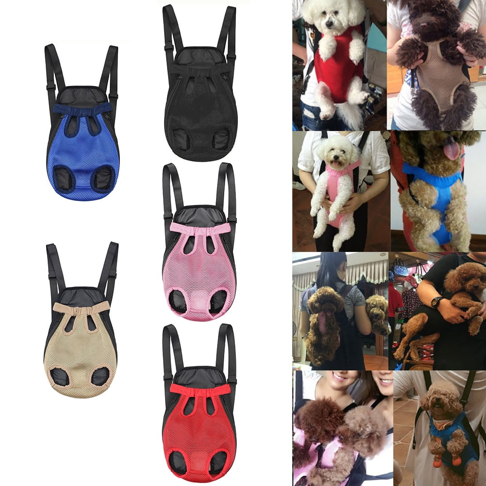 XM Culture Pet Carrier Backpack Adjustable Front Cat Dog Legs Tail Out ...