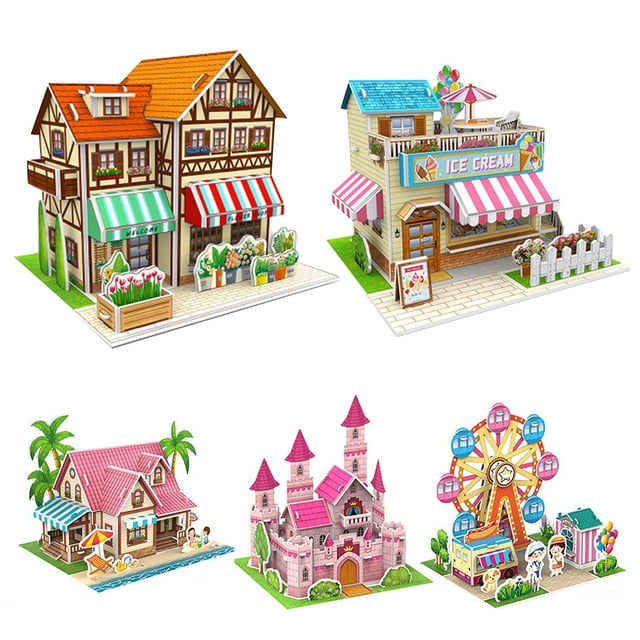 XM Culture Three-Dimensional 3D Model Puzzles Handmade DIY Houses ...