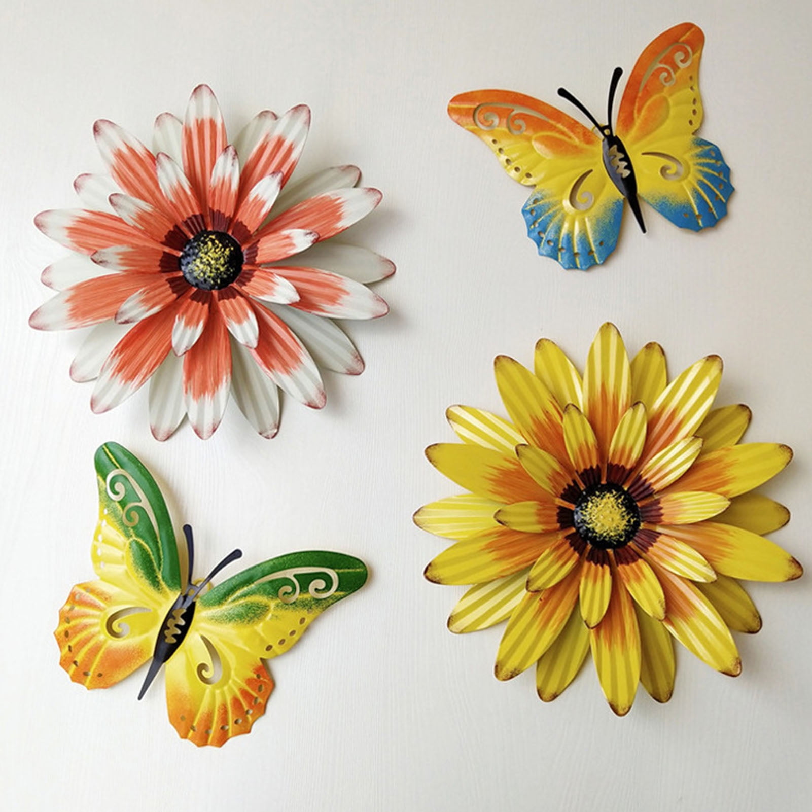 XM Culture Vintage Iron Butterfly Home Garden Themed Welcome Sign Front ...