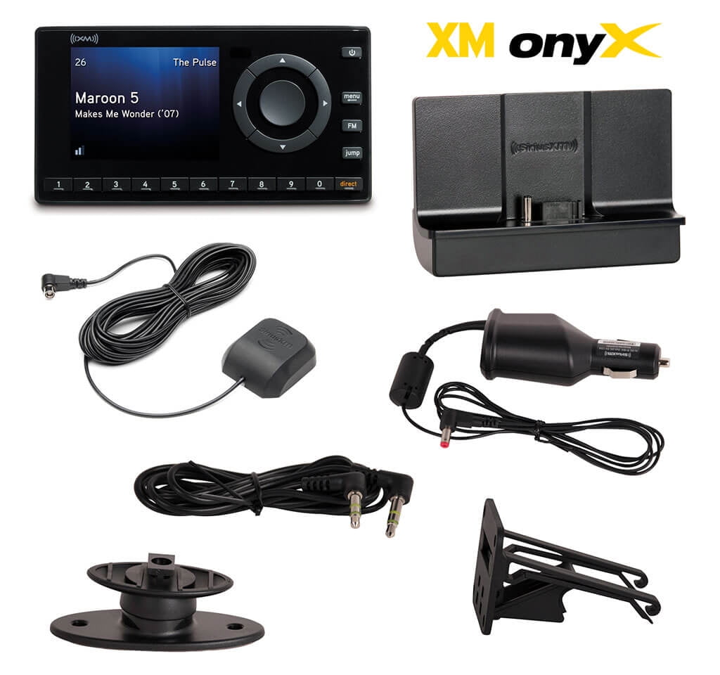 Sirius XM OnyX Satellite Radio: Portable Car Tuner with Vehicle Kit ...
