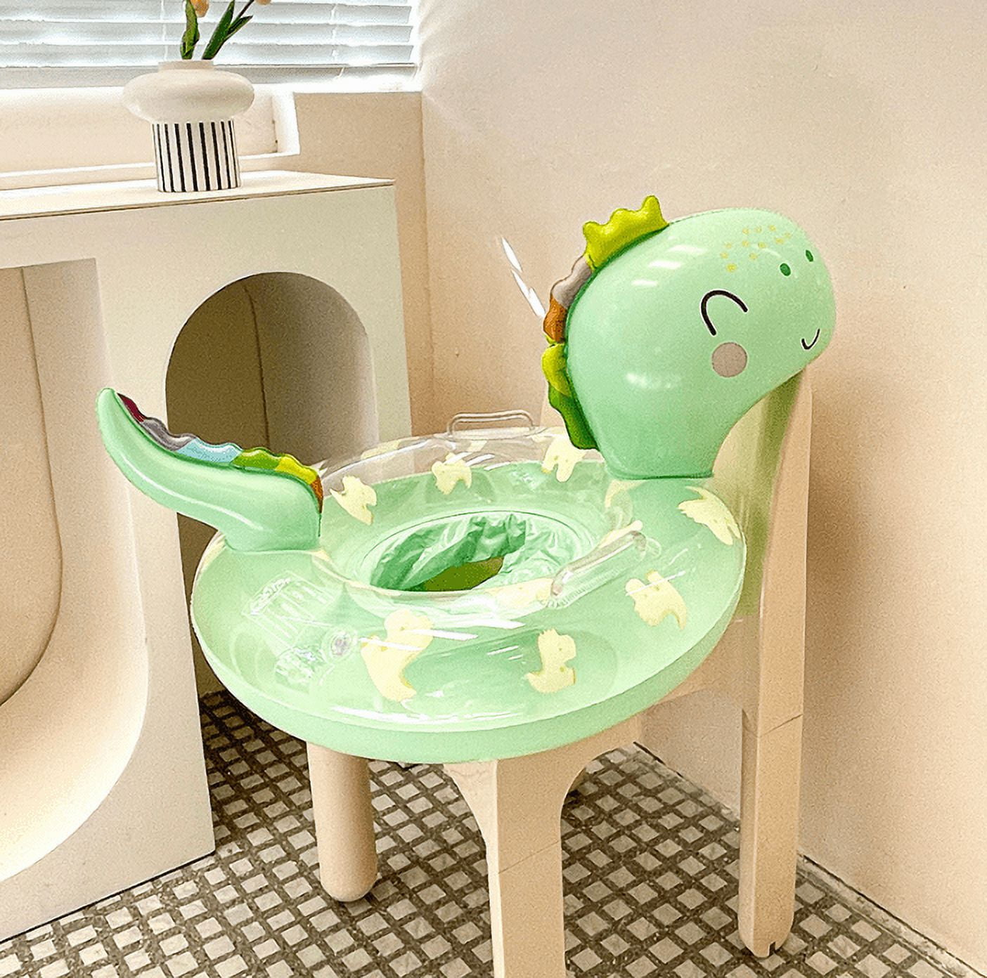 XMASMATE Dinosaur Baby Float, Inflatable Swimming Ring with Seat, Water ...