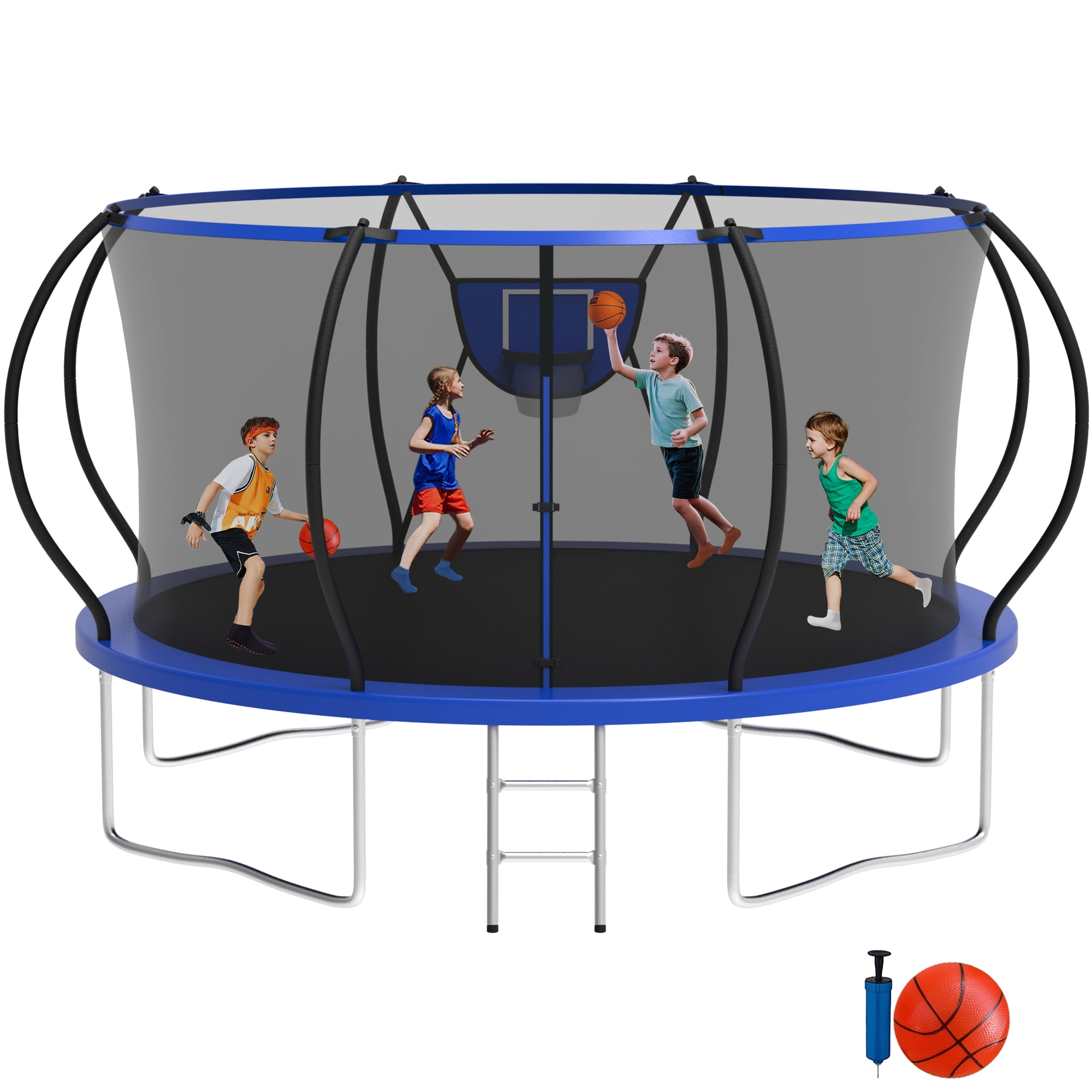 XMIKA Trampoline 1200LBS, 12FT 8FT 10FT 14FT 16FT Trampolines with ...