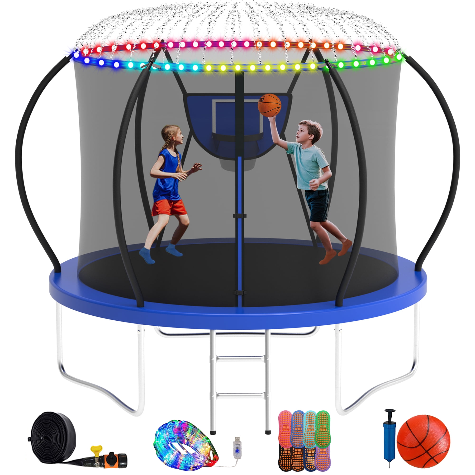 XMIKA Tranpoline 800LBS, 8FT 10FT 12FT 14FT 17FT Tranpolines with ...