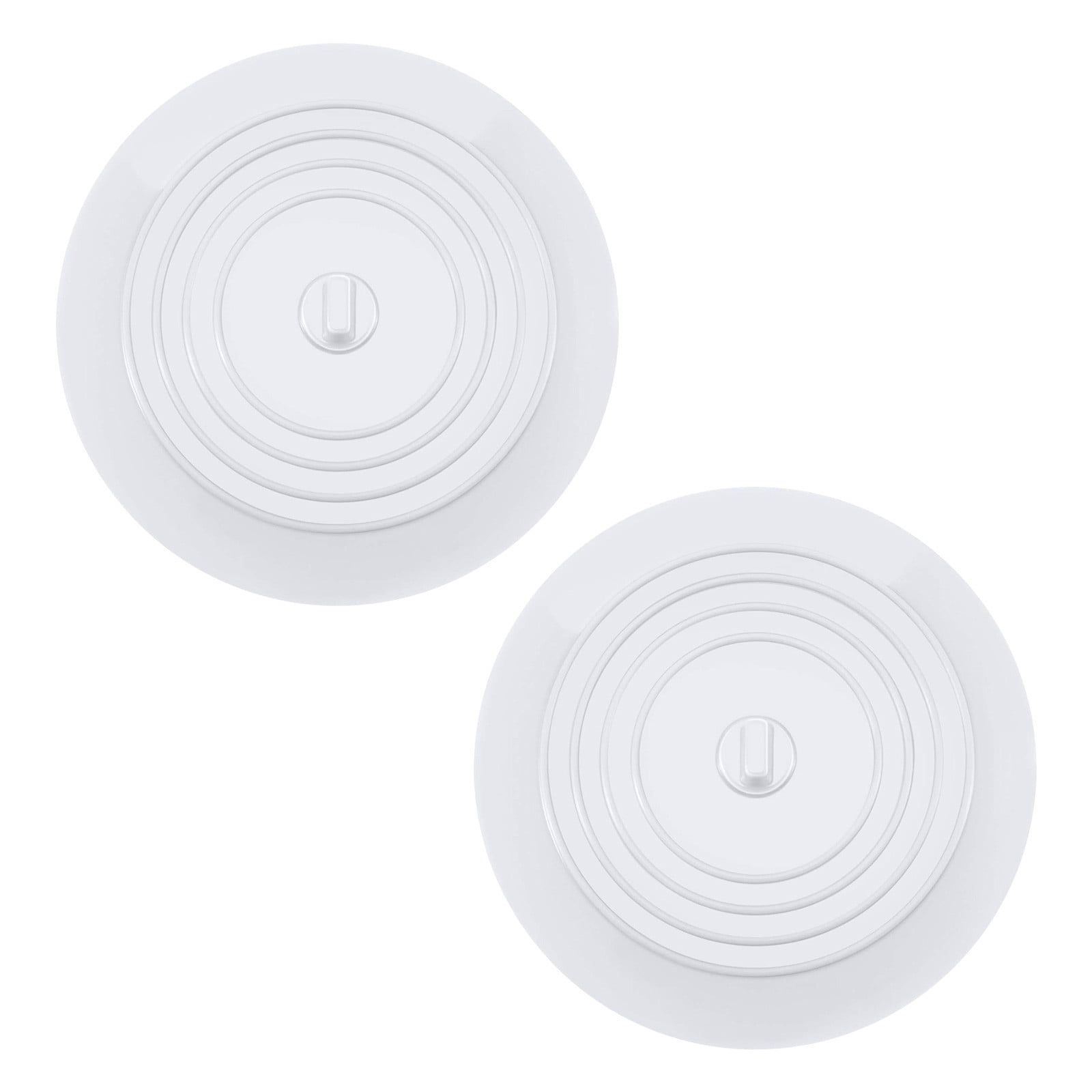 XMMSWDLA 2 Pack Bath Tub Stopper, Flat Suction Sink Stopper Rubber ...