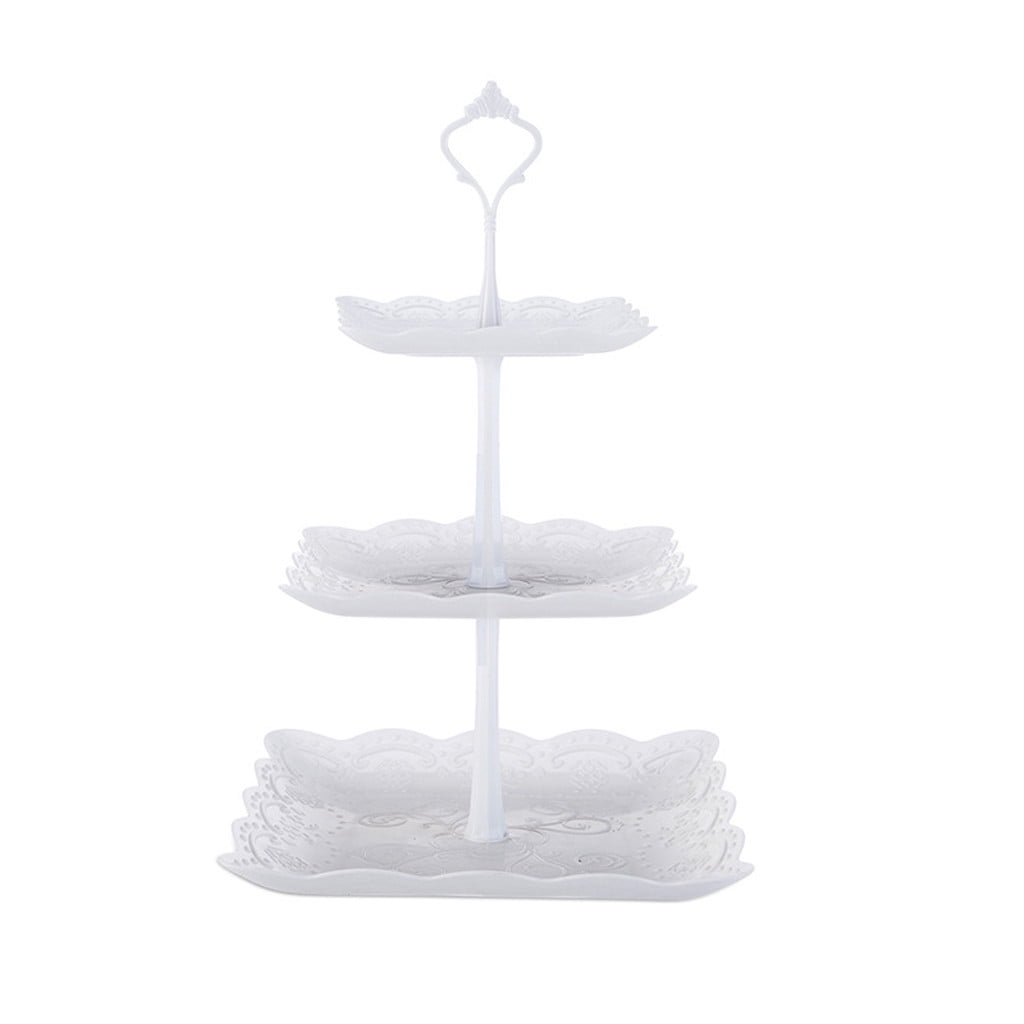XMMSWDLA 3-Tier Cupcake Stand Cake Dessert Wedding Event Party Display ...