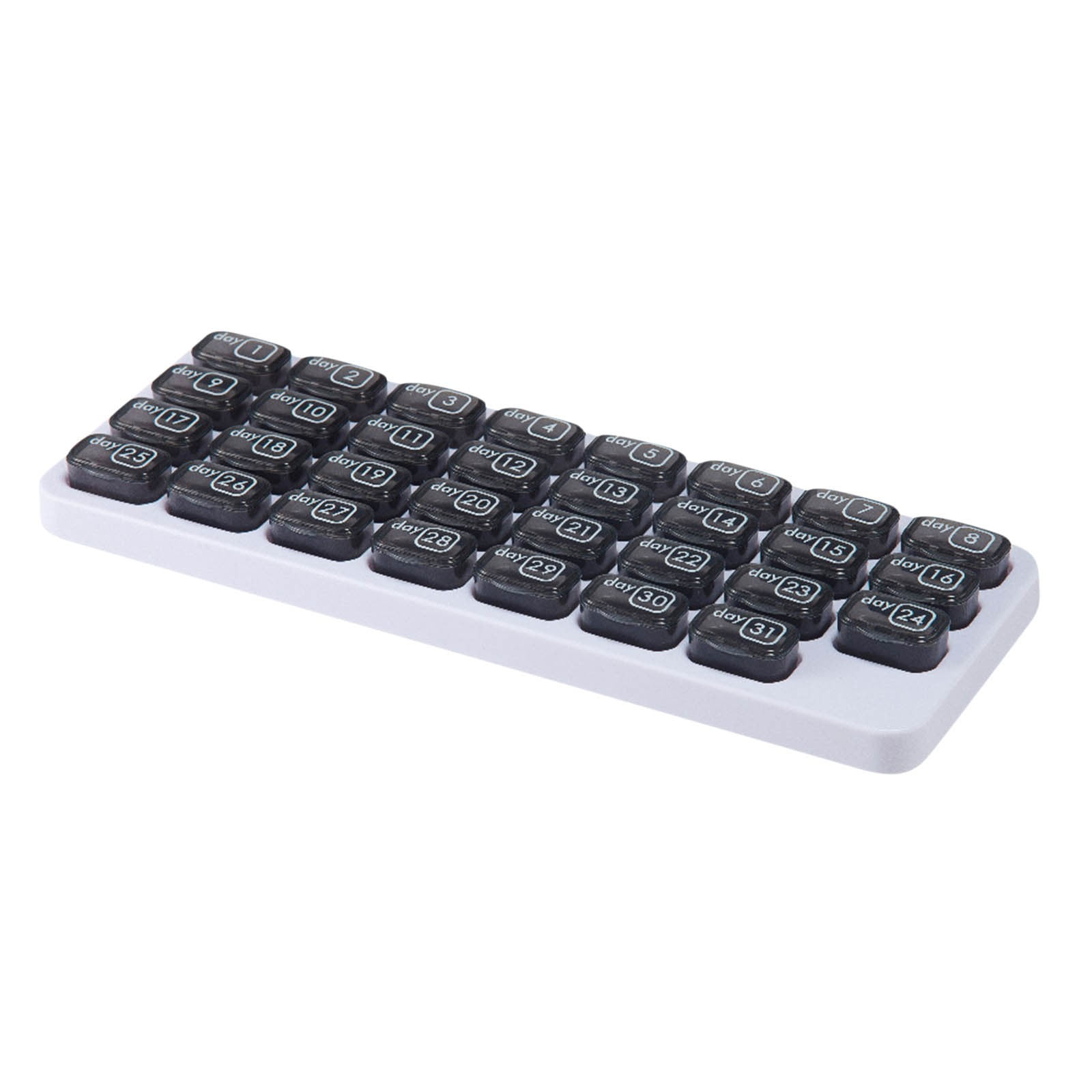 XMMSWDLA 30 Day Pill Organizer Monthly, Portable One Month Pill Box ...