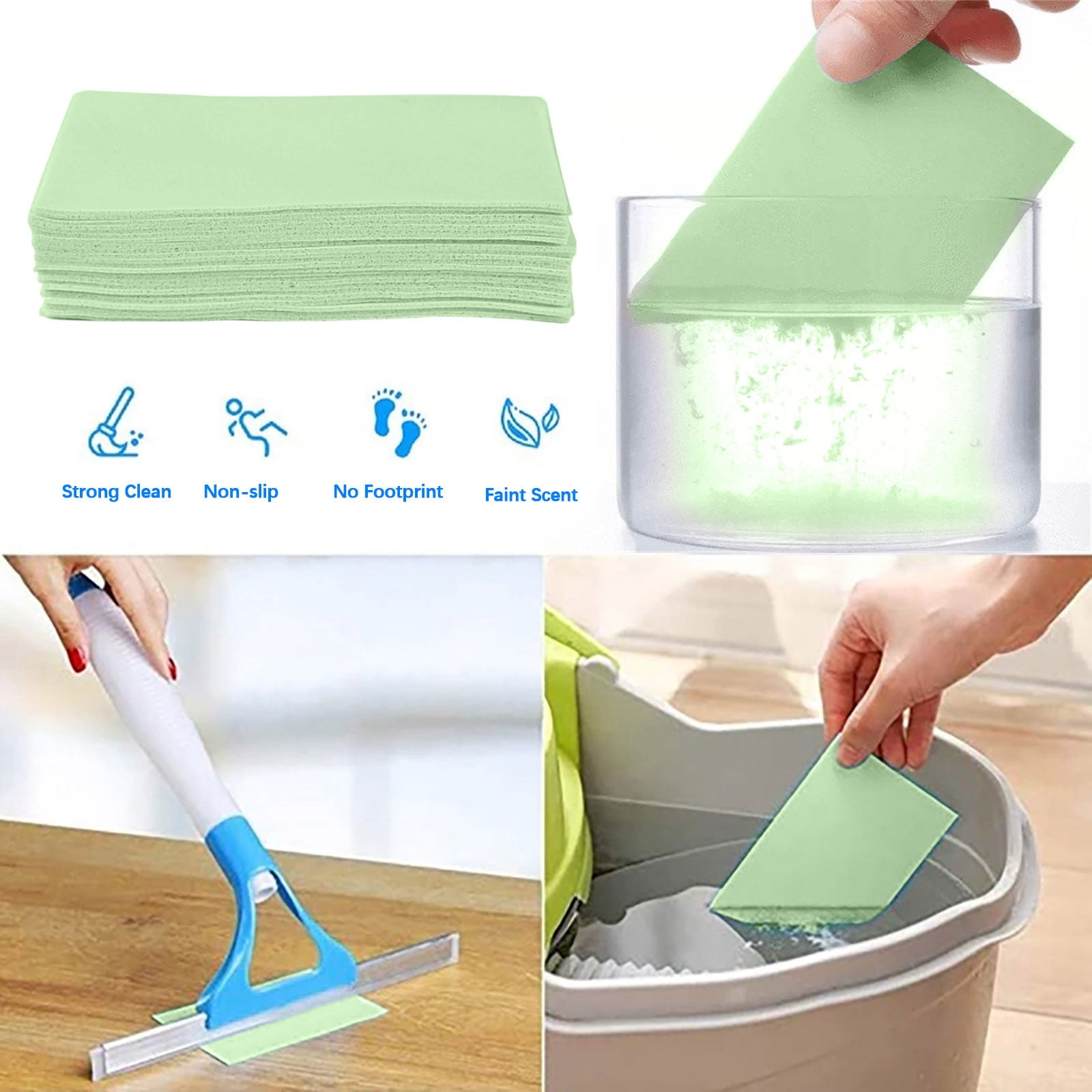 XMMSWDLA 30 Floor Cleaning Pads, Fragrant Disinfectant Cleaner, Purple ...