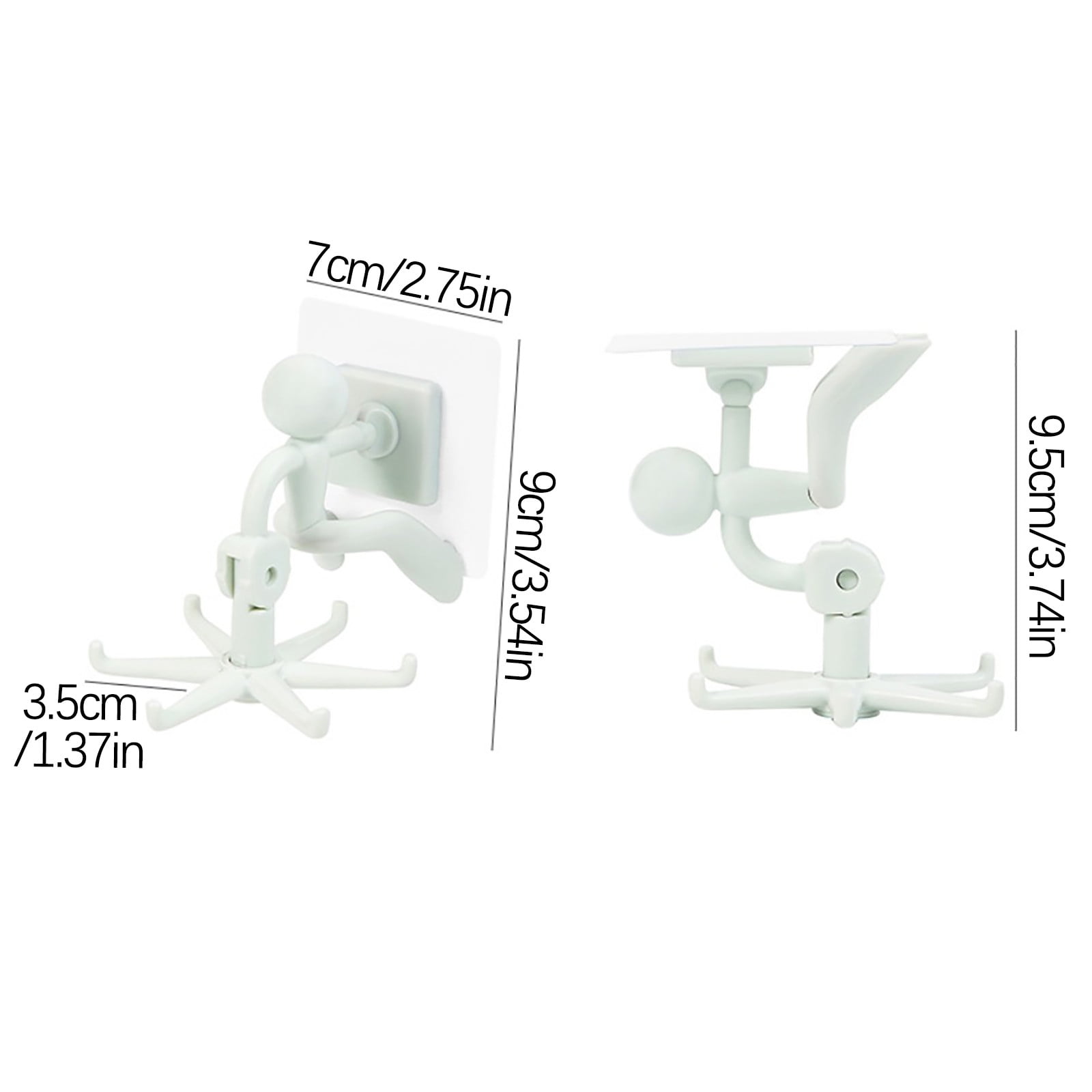 XMMSWDLA 360 Rotating Folding Hook Multi-purpose Hanging Utensil Holder ...