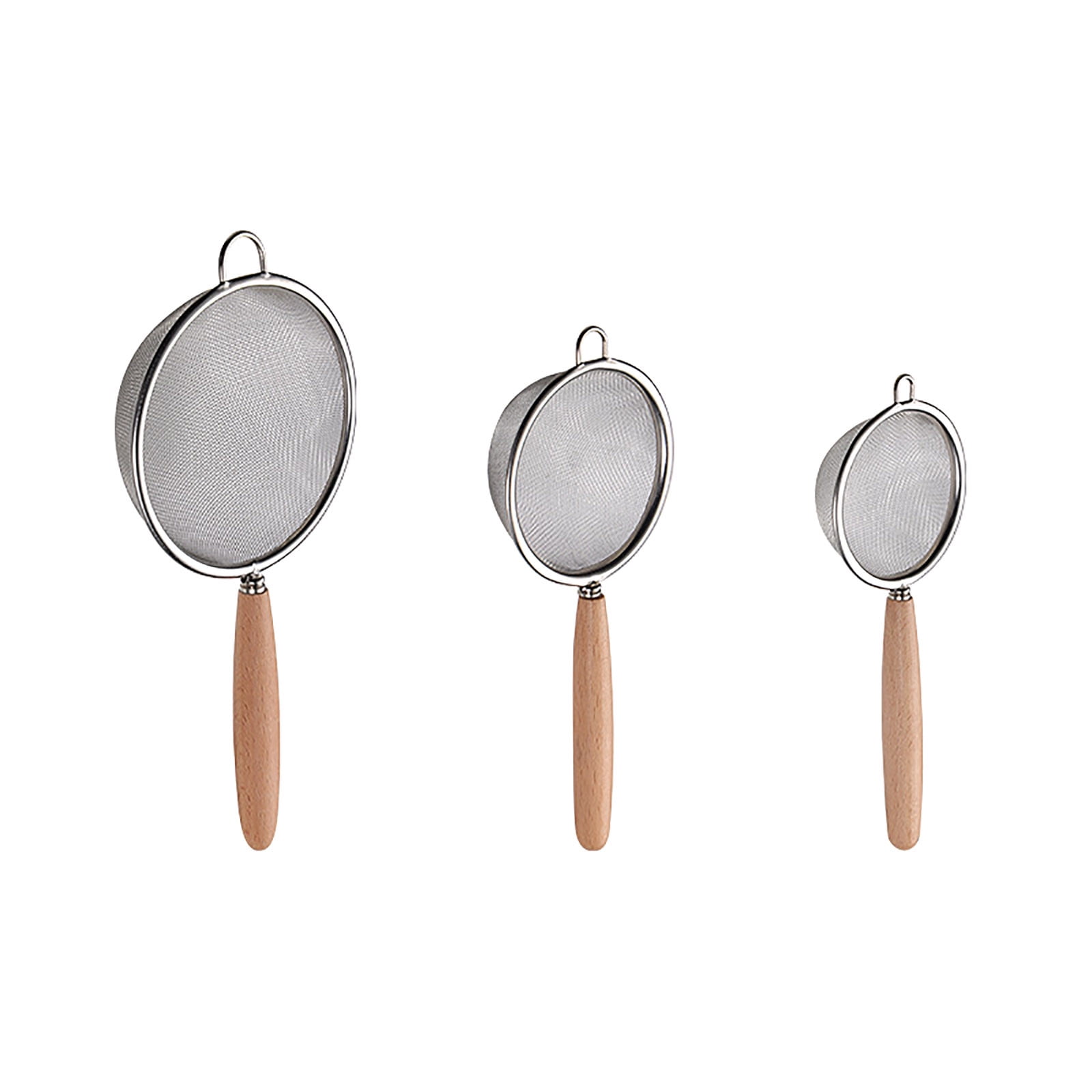 XMMSWDLA 4 inch 304 Stainless Steel Fine Mesh Strainers for Kitchen ...