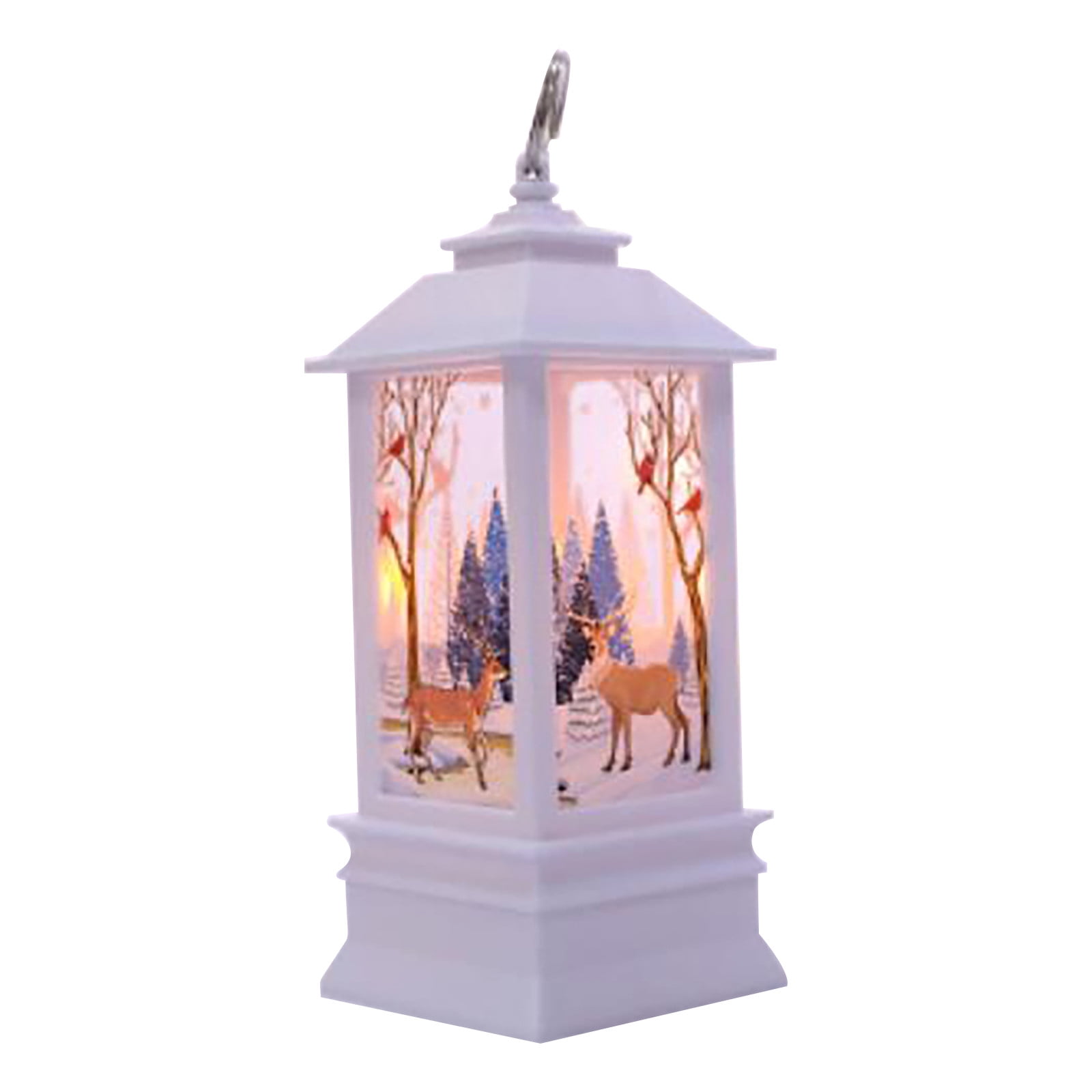 XMMSWDLA 5.1inch Tall Metal Cage Led Lantern Battery Powered Cordless ...