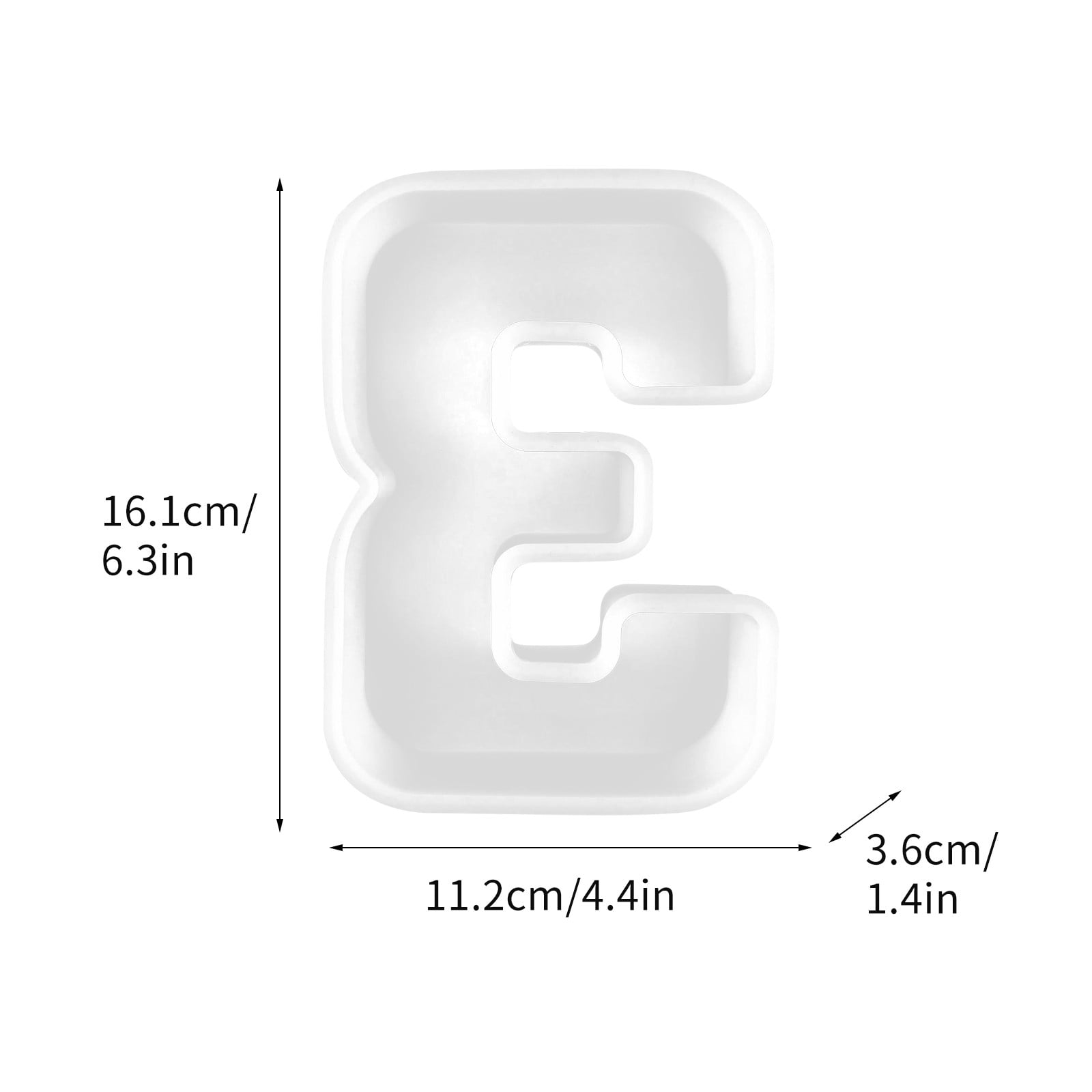 XMMSWDLA 6.3-Inches Silicone Number Cake Mold DIY Baking Cake Pan with ...