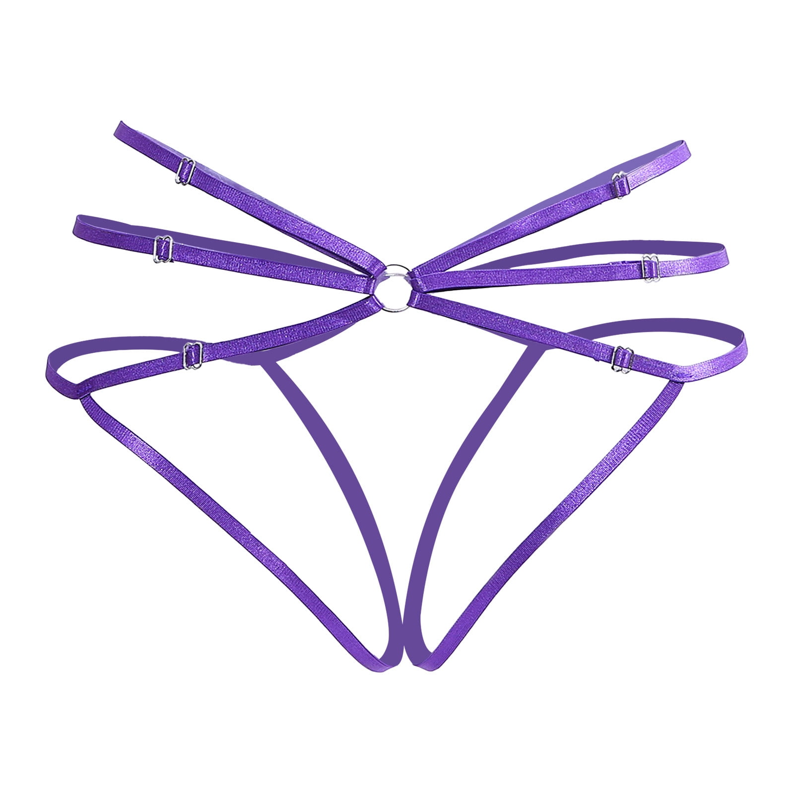 XMMSWDLA Adjustable Waistband G-String Thongs Seamless Panties Low Waist Underwear for Women ...