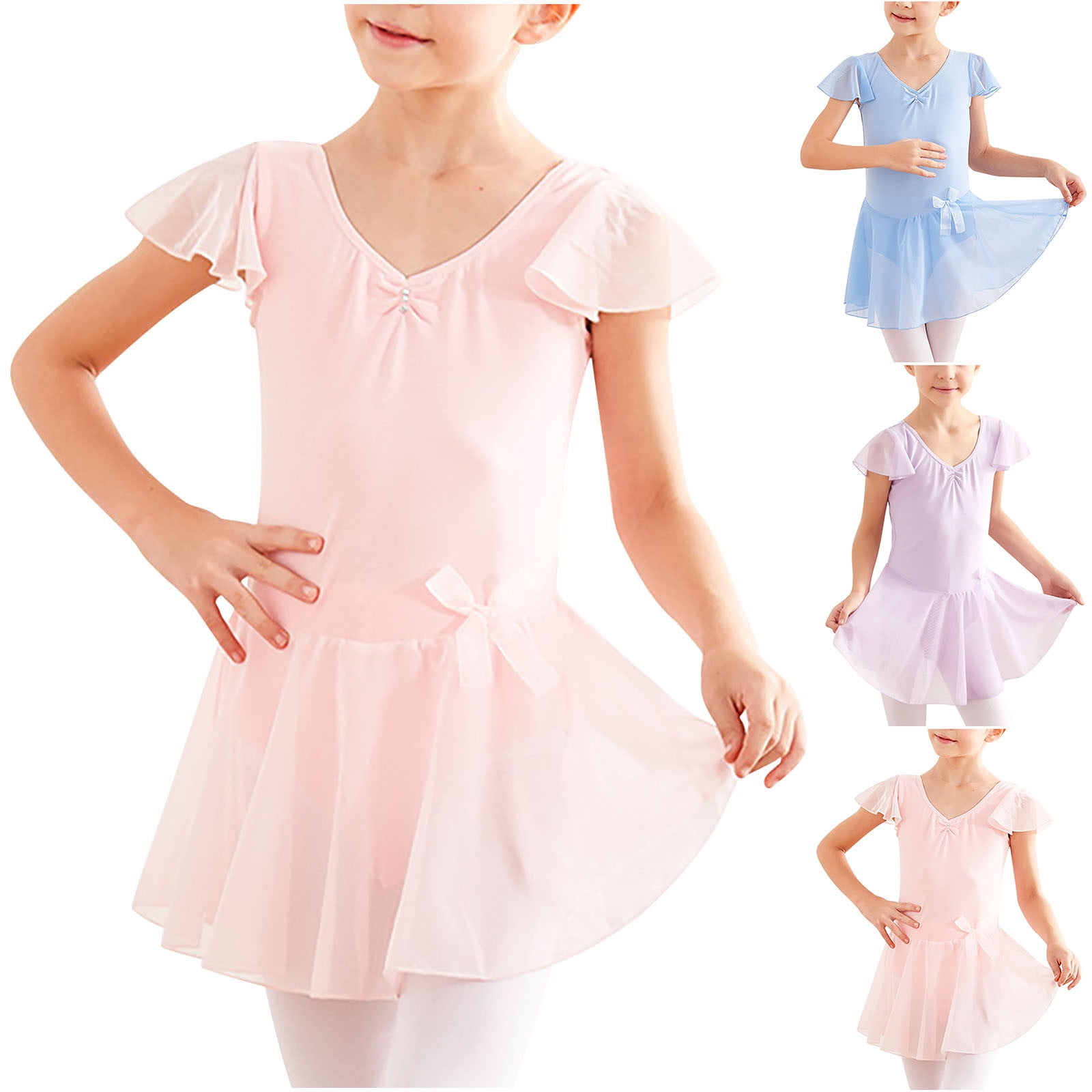 XMMSWDLA Affordable Kids Clothing Bundle Girls' Ballet Dress Leotards ...