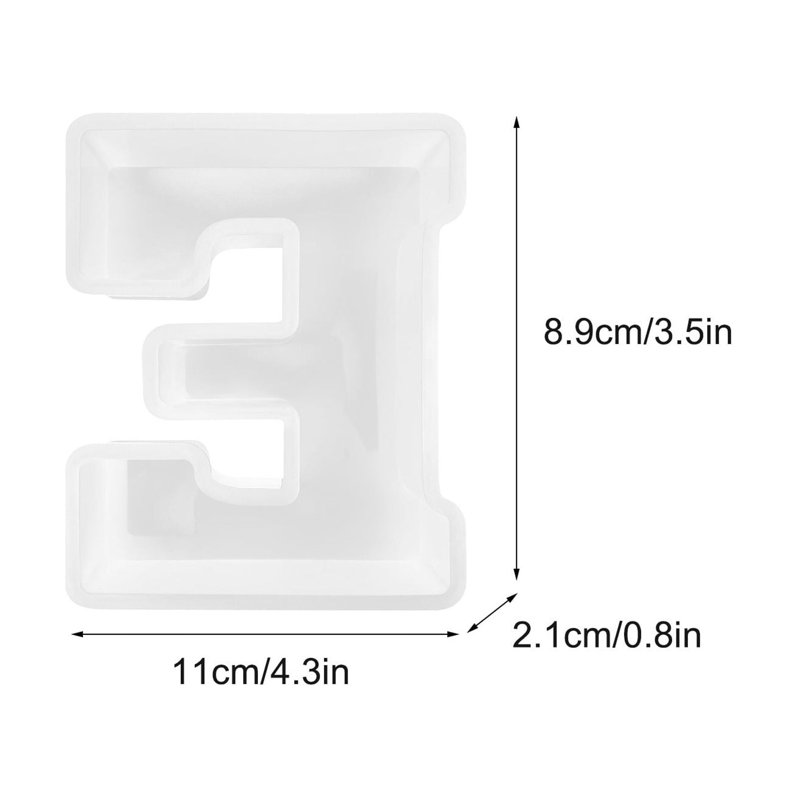 XMMSWDLA Alphabet Cake Baking Mould English Letter Silicone Mold 3d ...