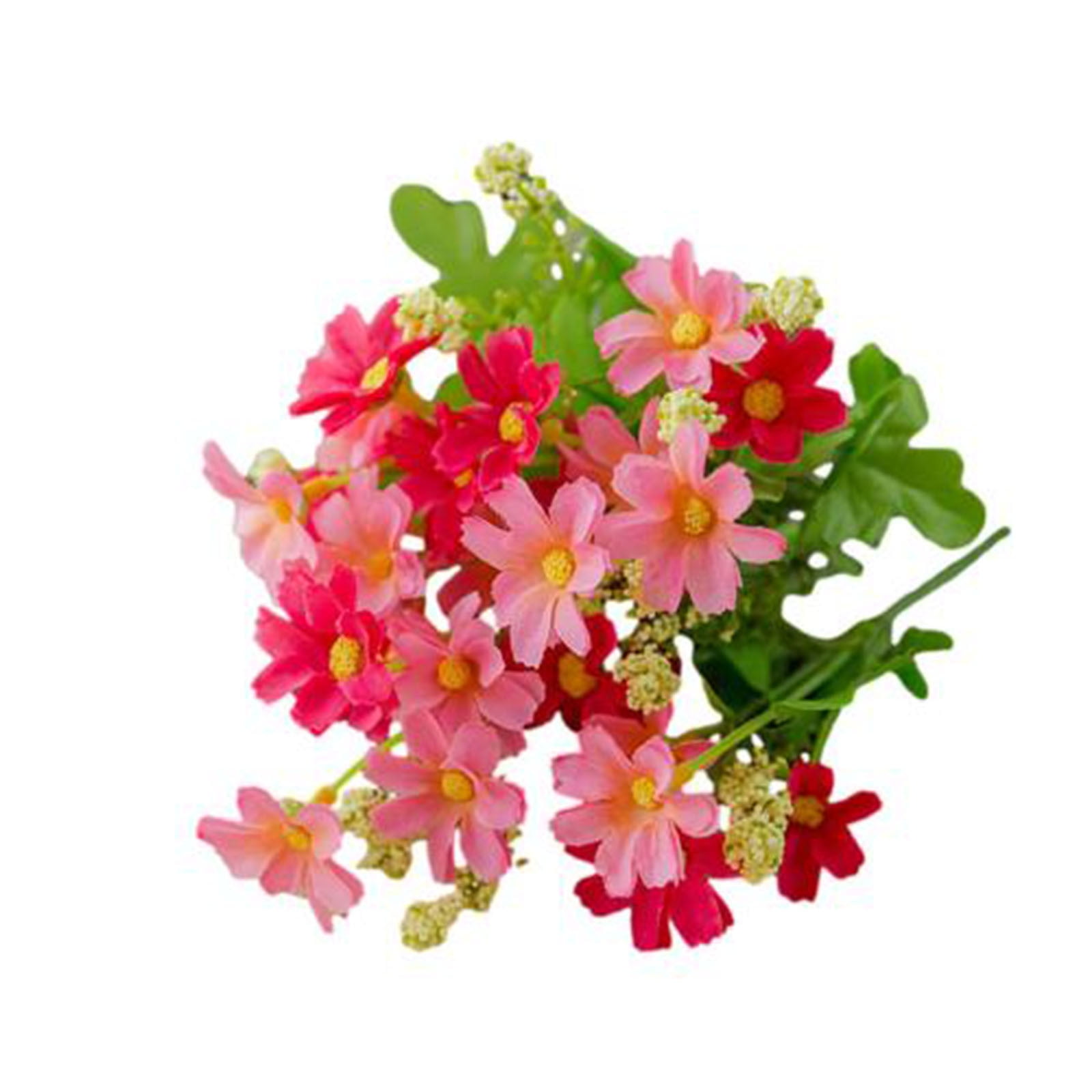 XMMSWDLA Artificial Daisy Flowers Real Touch Daisies Faux Fake Flower ...