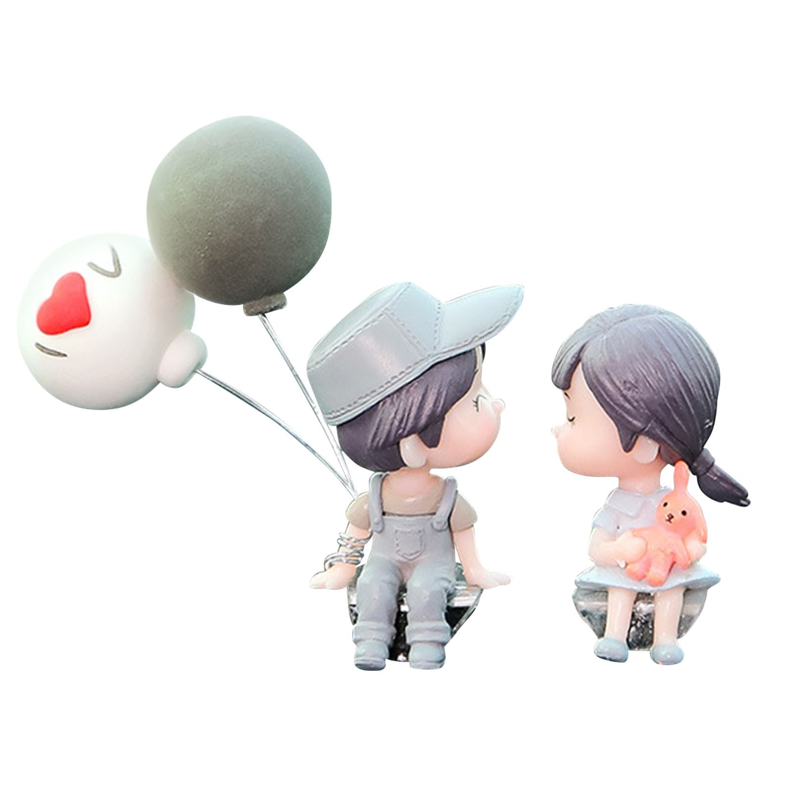XMMSWDLA Bathroom Decorations Couple Cute Ornaments Couple Figure ...
