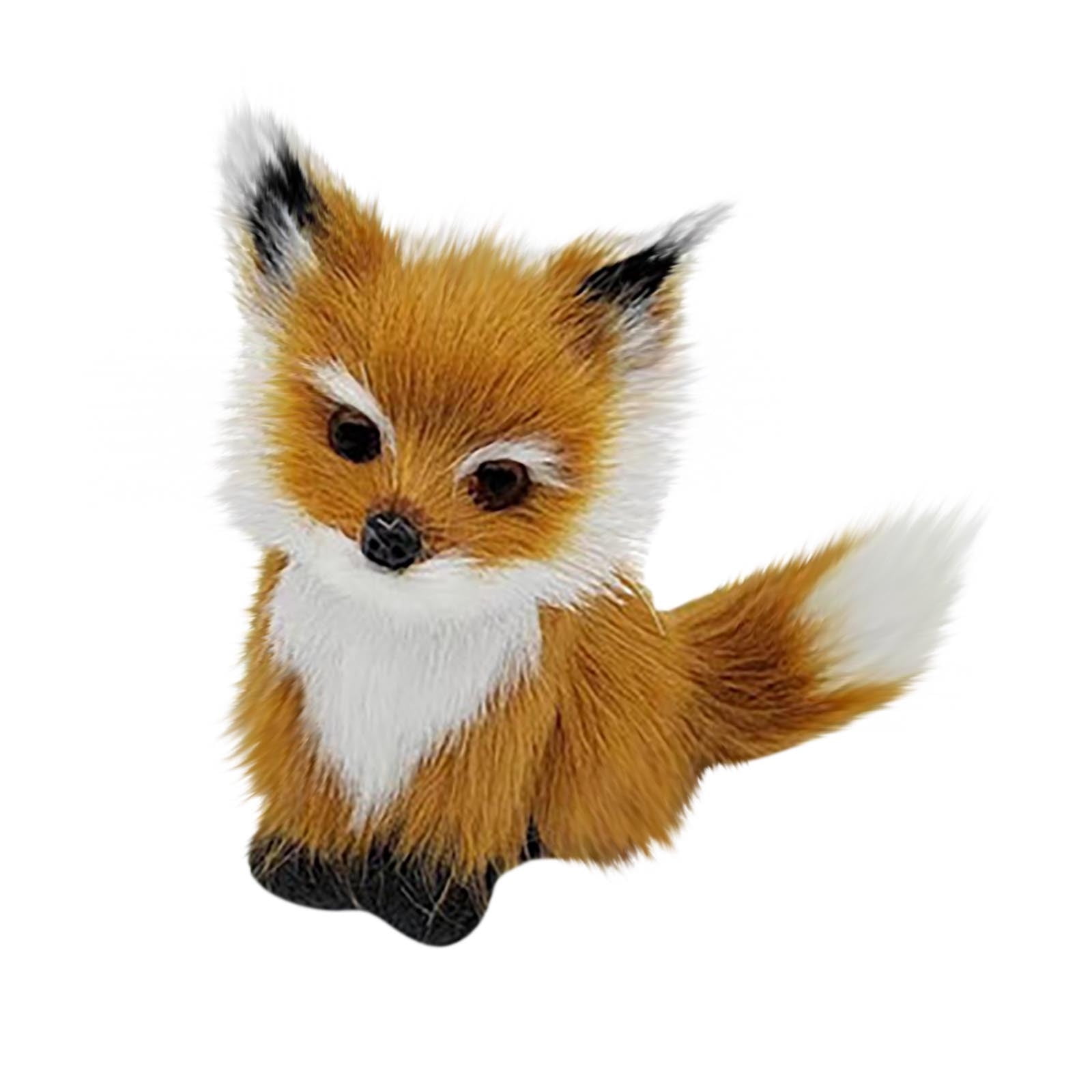 XMMSWDLA Birthday Decorations Plush Imitation Animals, Small Foxes ...