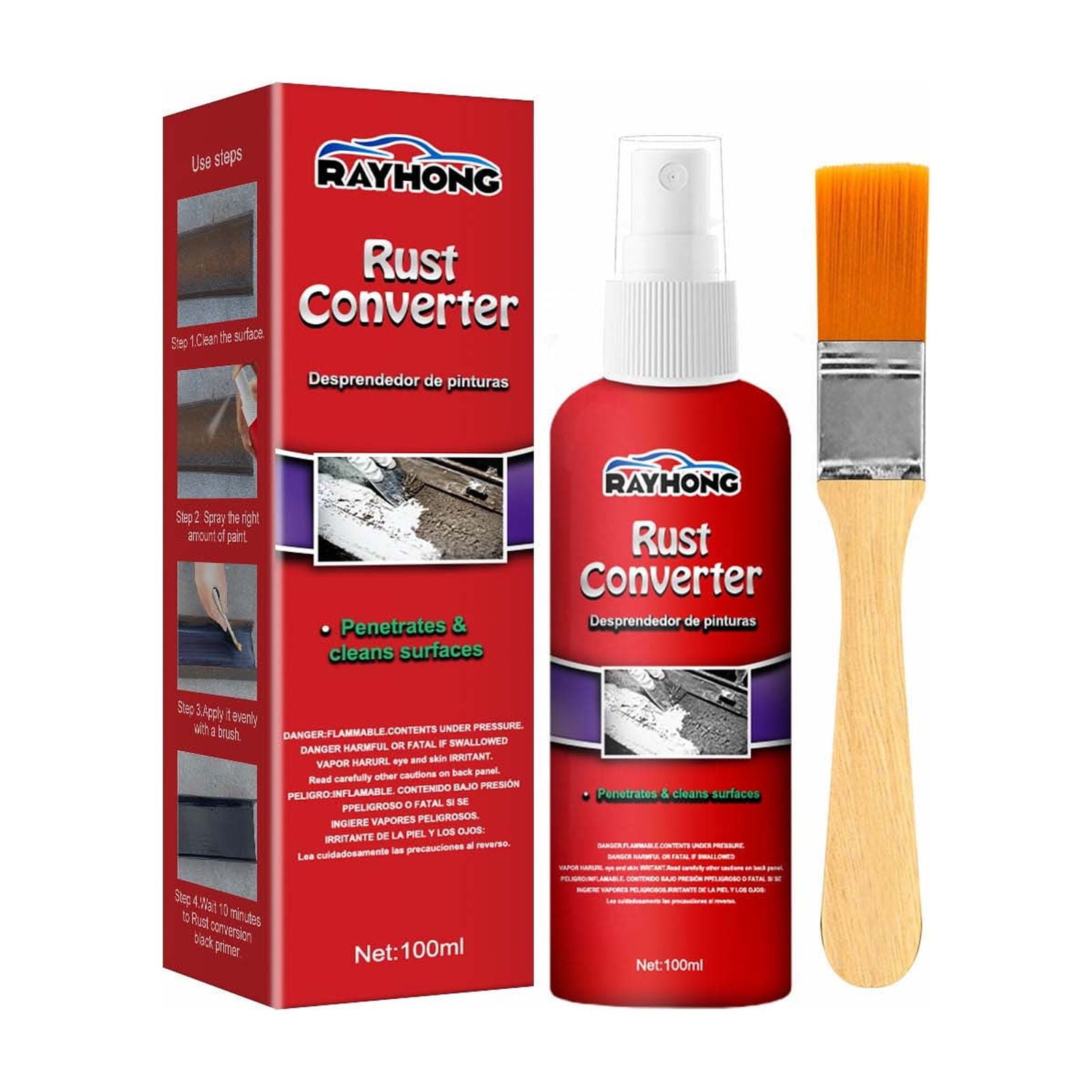 XMMSWDLA Brushes Chassis Rust Converter Rust Inhibitor Rust Remover ...