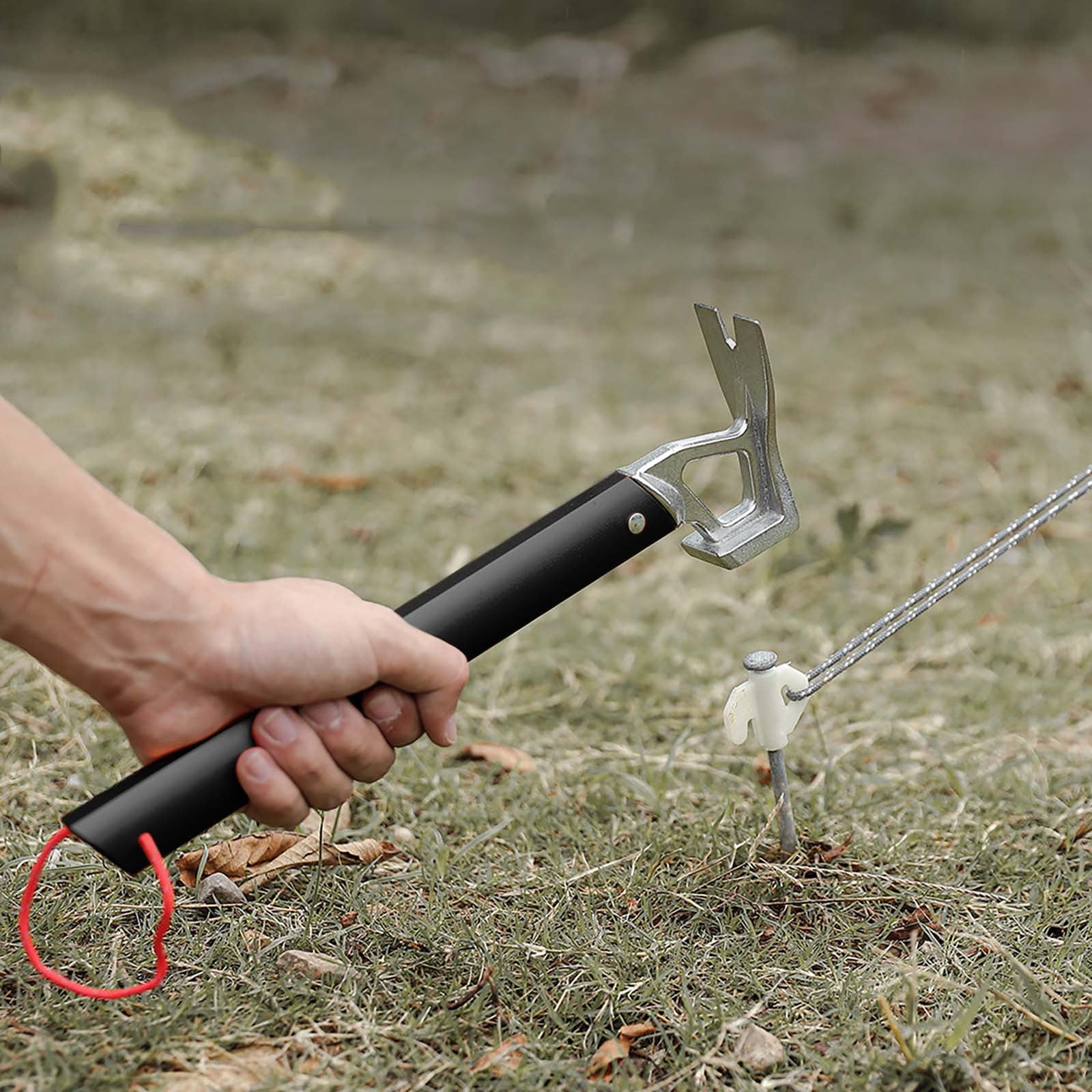 XMMSWDLA Camping Hammer with Hook, 12inch Lightweight Aluminium Tent ...