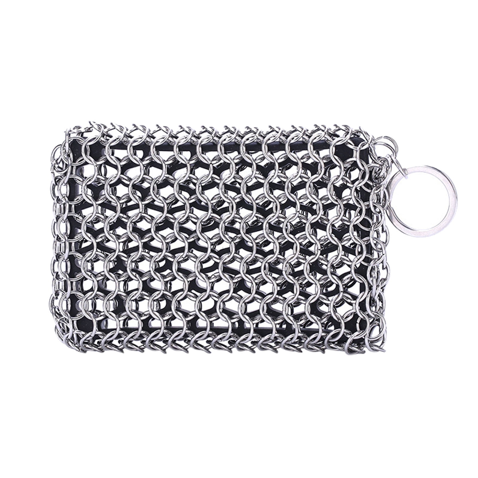 XMMSWDLA Cast Iron Scrubber, Upgraded Chainmail Scrubber for Cast Iron ...