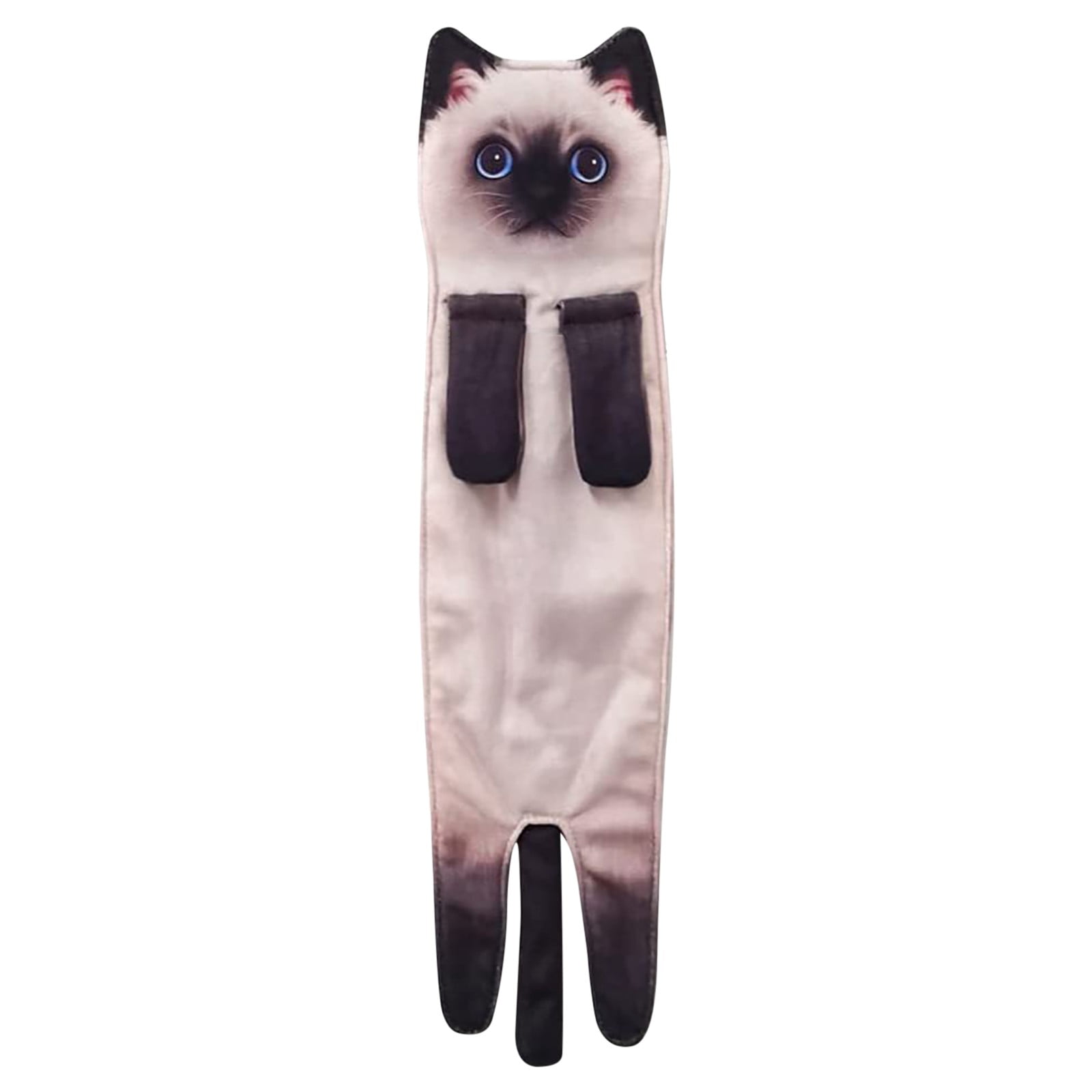 XMMSWDLA Cat Hand Towels for Bathroom Kitchen-Cute Cat Hanging Towel ...