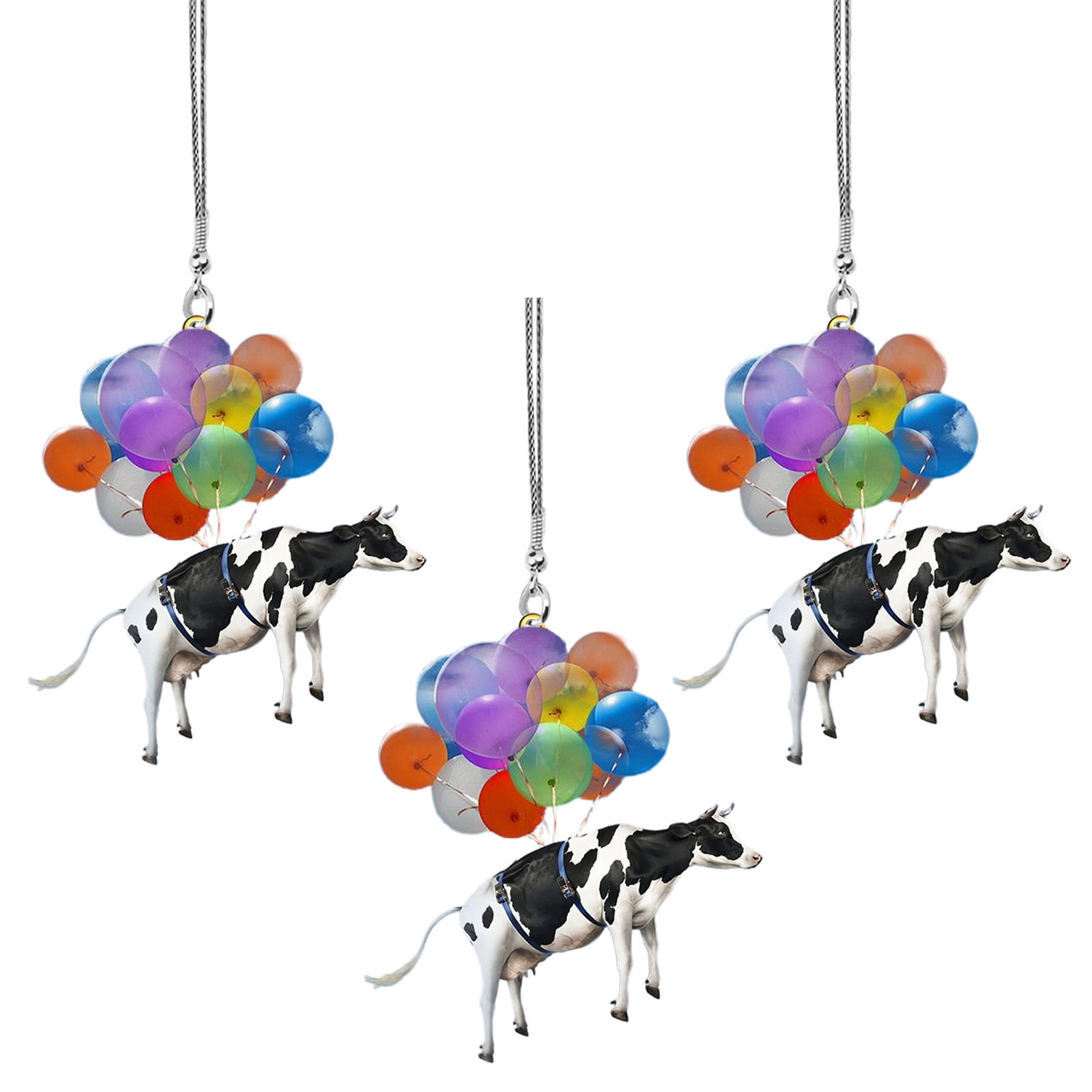XMMSWDLA Christmas Decorations Indoor Cute Cows Car Hanging Ornament ...