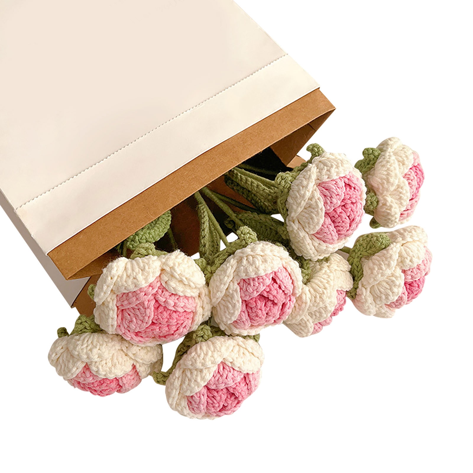 XMMSWDLA Classroom DecorationsHandwoven Eternal Flower Gradual Rose ...