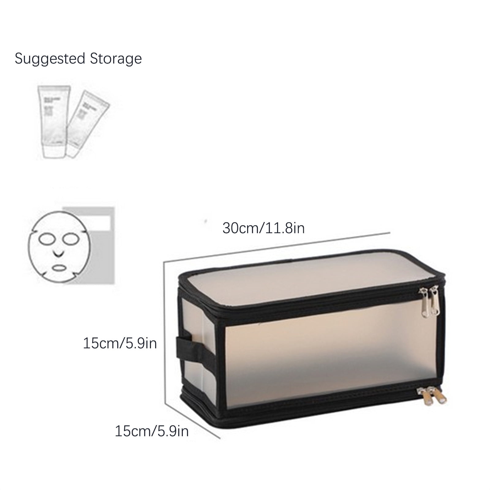 XMMSWDLA Clear Zippered Organizers Foldable Sweater Storage Closet ...