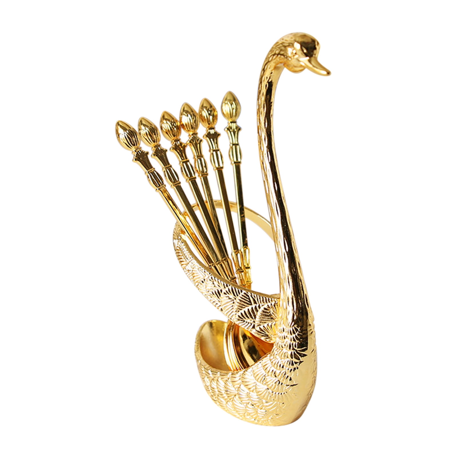 XMMSWDLA Coffee Spoon Fruit fork Stainless Steel Bar Dessert Spoon with ...