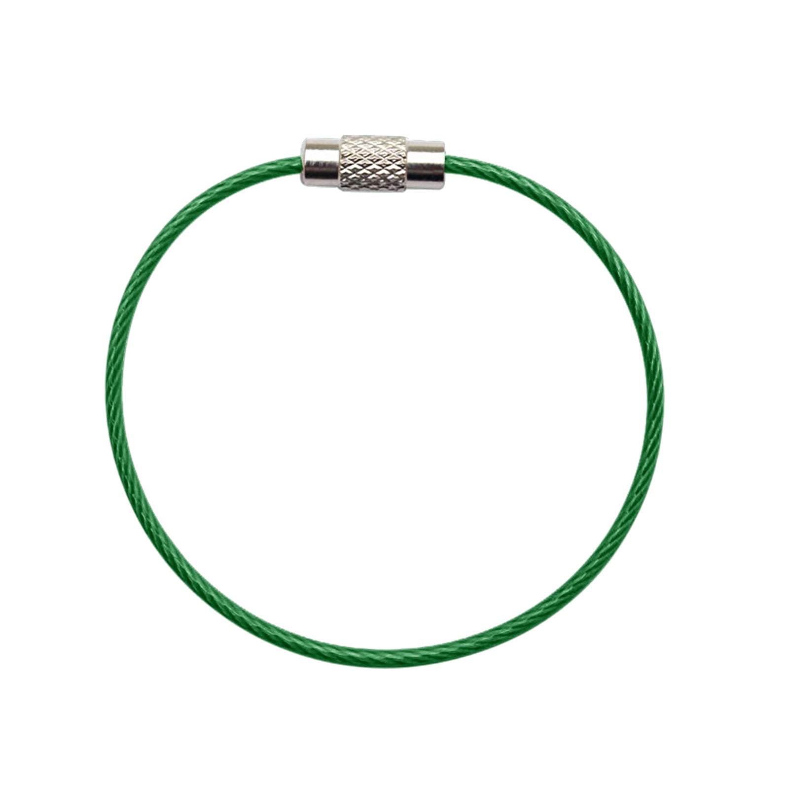 XMMSWDLA Colored Pencils Color Coated Wire Rope Keychain Key Ring ...