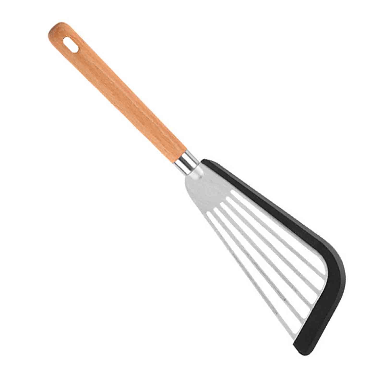 XMMSWDLA Comfortable Handle Fish Spatula Nonstick, Slotted Nylon Fish ...