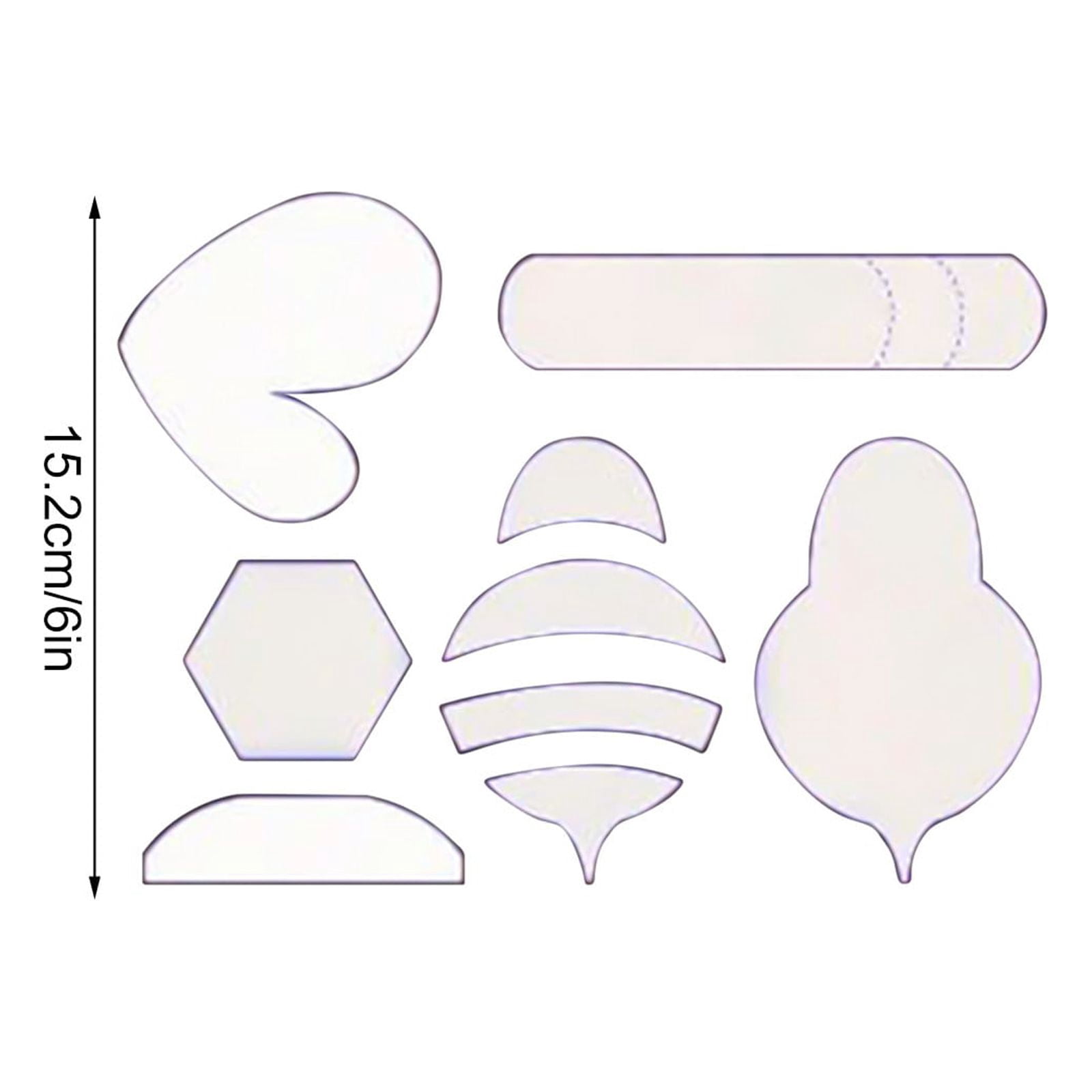 XMMSWDLA Cute Bee Template Set, Cute Bee Template Cutting Ruler, Diy ...