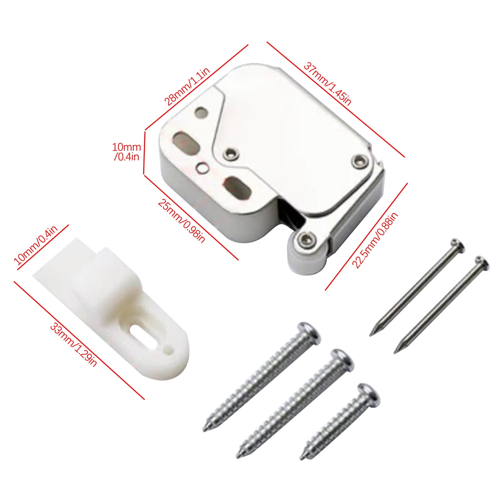 XMMSWDLA Door Suction Hook Diy Tool, Silent Spring Snap Lock, Pull Free ...