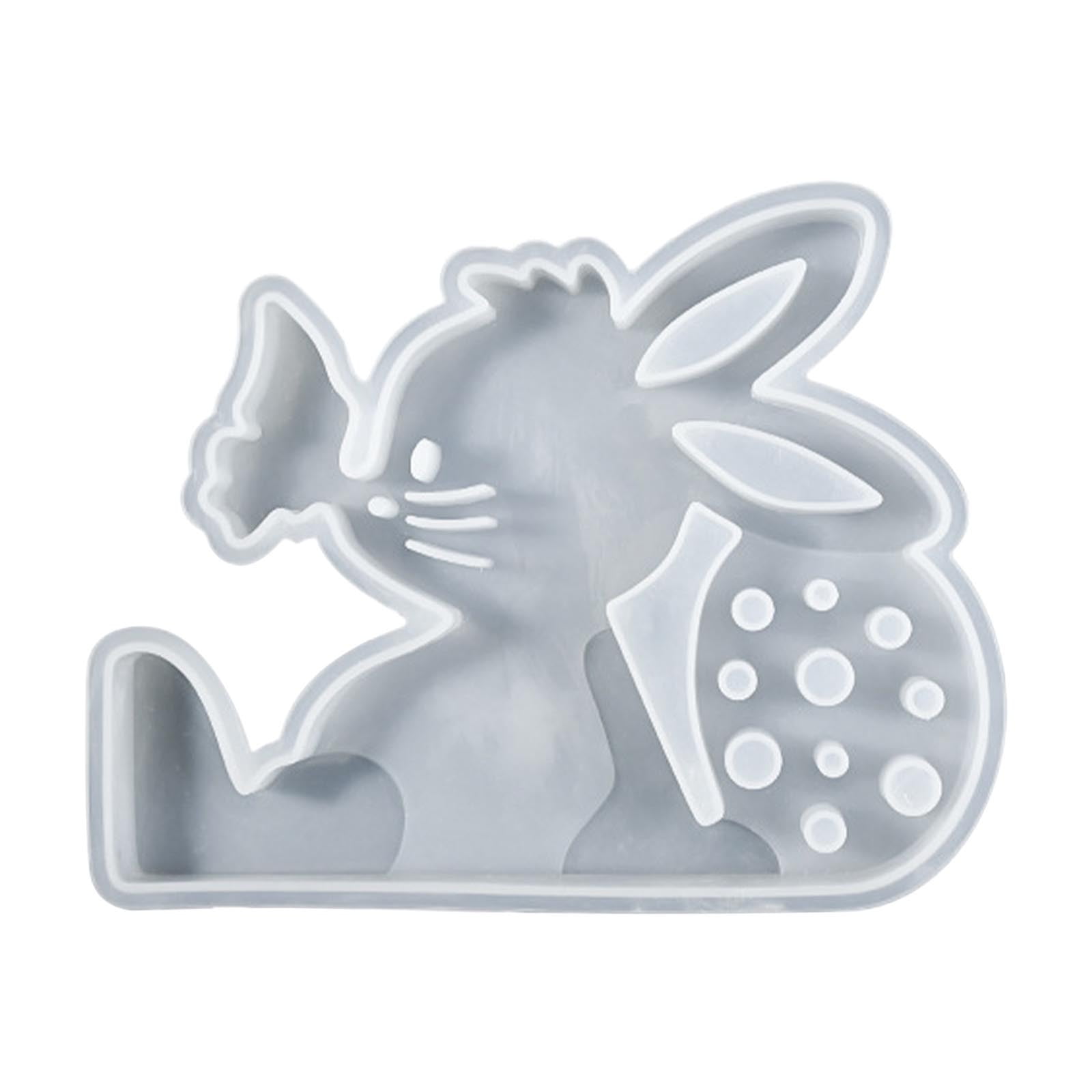 XMMSWDLA Easter Bunny Molds Bunny Cake Pan Rabbit Cake Mold Silicone ...