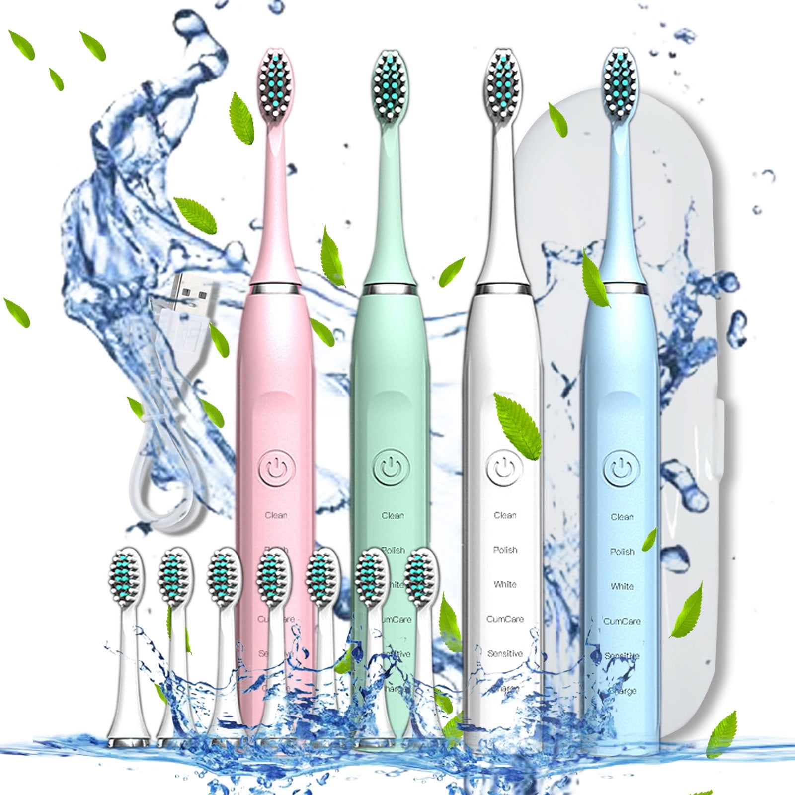 XMMSWDLA Electric Toothbrush Clean, Rechargeable Electric Tooth Brush ...