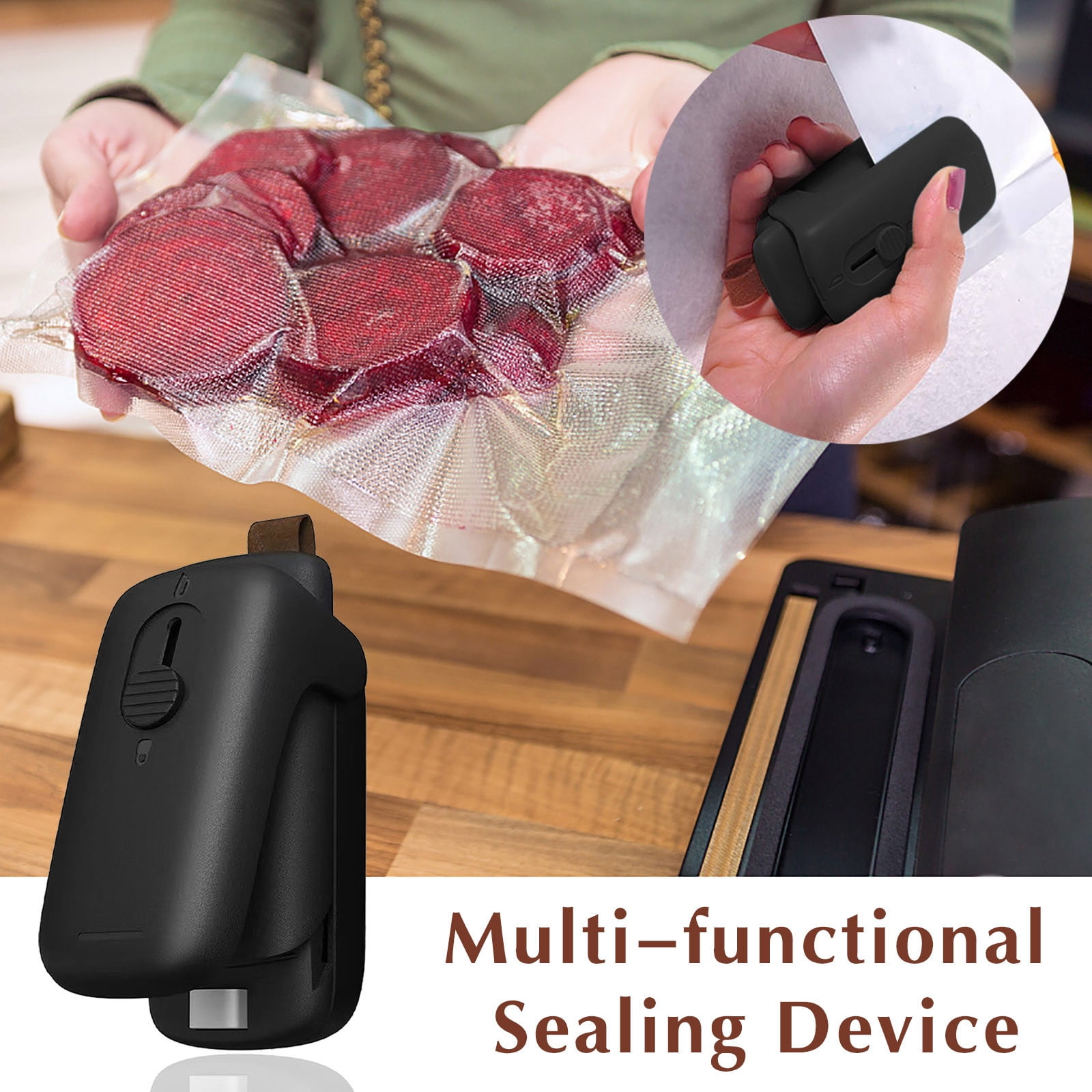 XMMSWDLA Feibi Portable Household Quick-Sealing Sealer Small Express ...