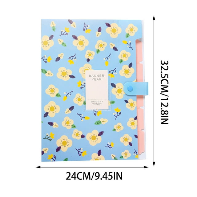 XMMSWDLA File Organizer Expanding with 6 Pockets, Plastic A4 Size ...