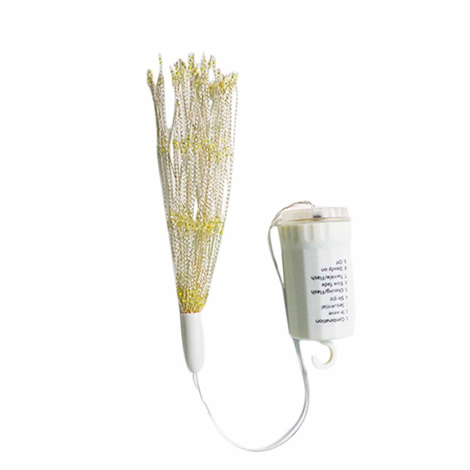 XMMSWDLA Firework Lights 100 LED Copper Wire Starburst Light, 8 Modes ...