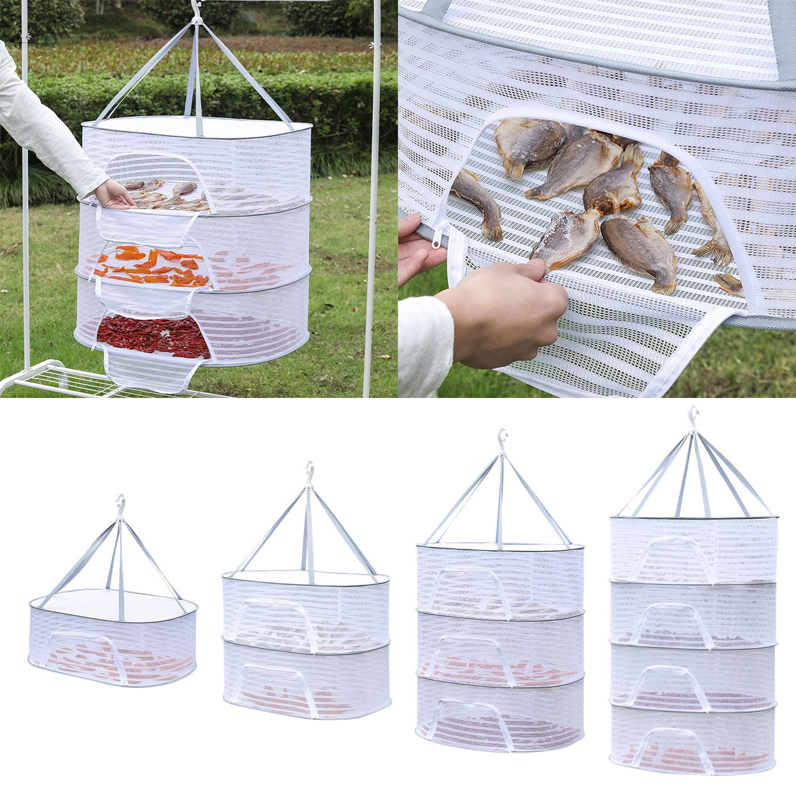 XMMSWDLA Flat Clothes Drying Rack - Foldable Mesh Clothes Flat Drying ...