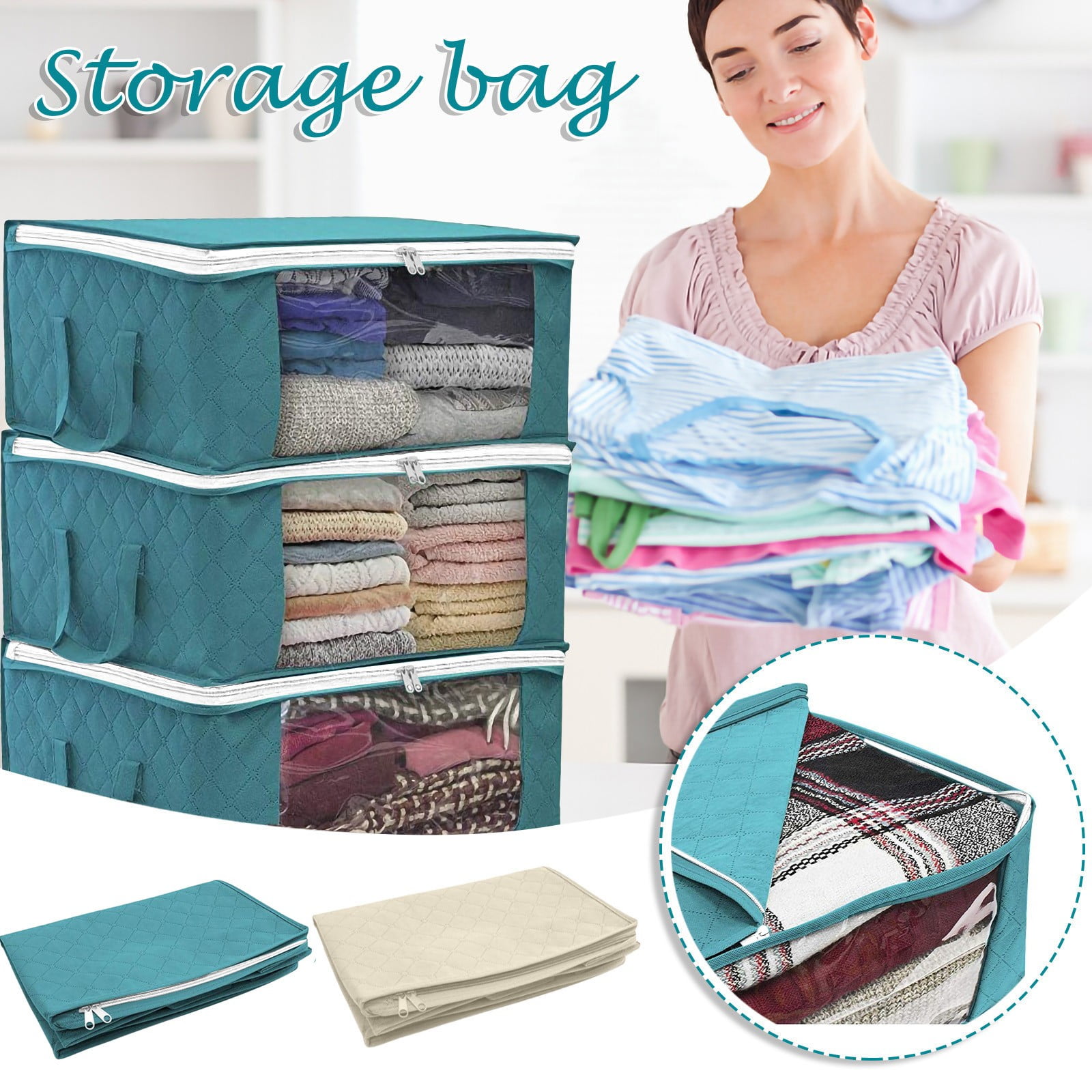XMMSWDLA Foldable Bed Sheet Set Organizer, Sheet Set Organizer with ...