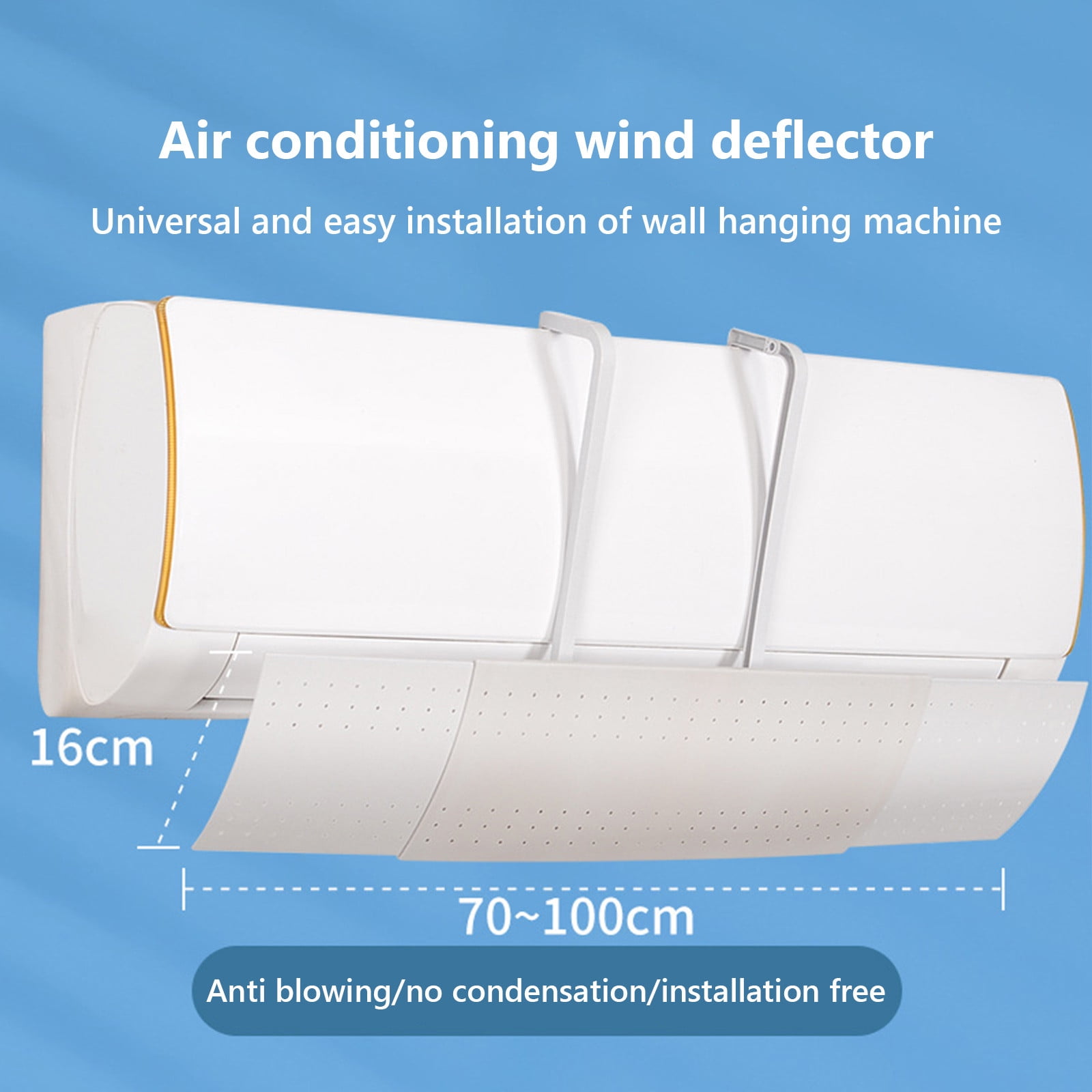 XMMSWDLA Foldable Conditioner Deflector Confinement Deflector Outlet ...
