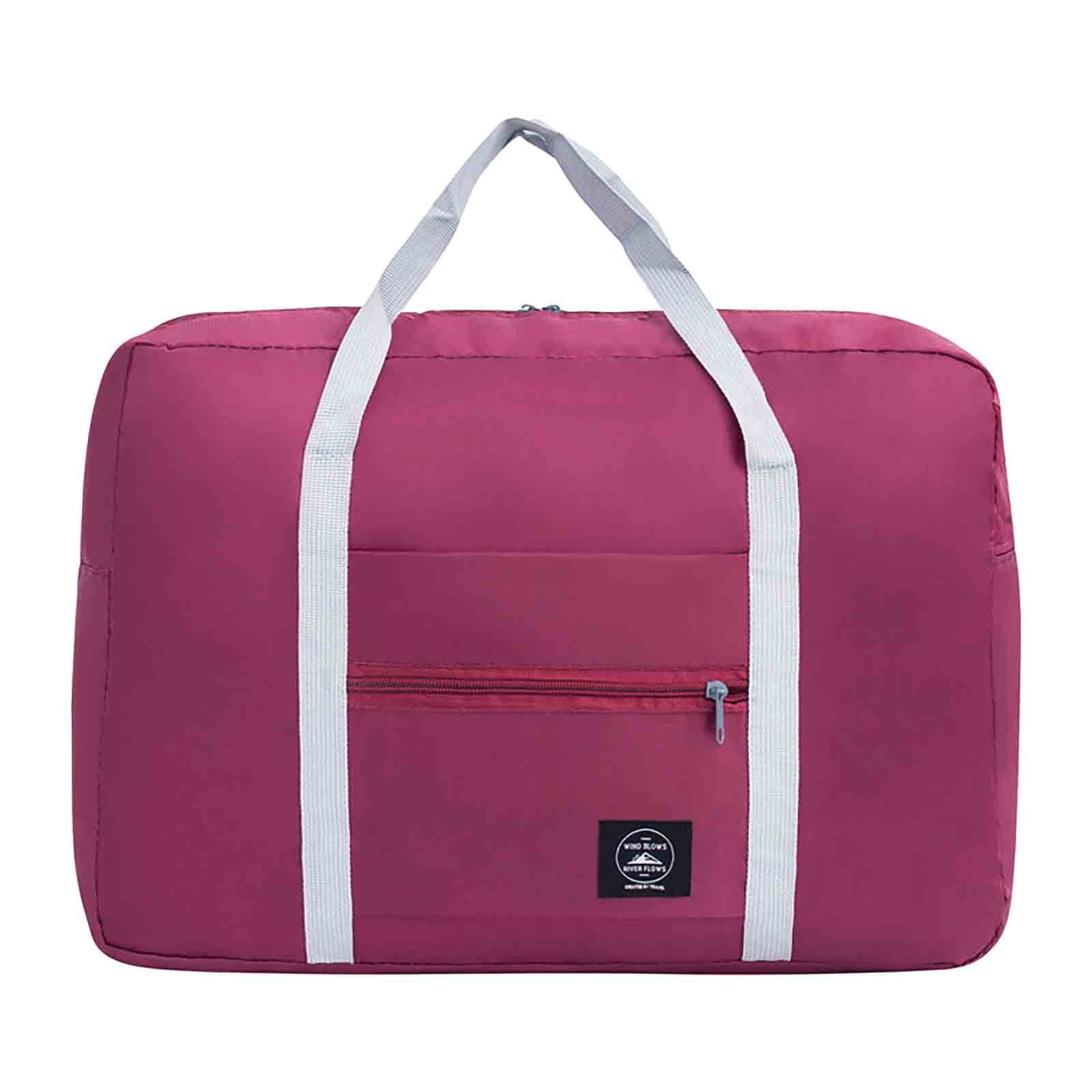 XMMSWDLA Foldable Travel Duffel Bag, Lightweight Carry On Luggage Bag ...