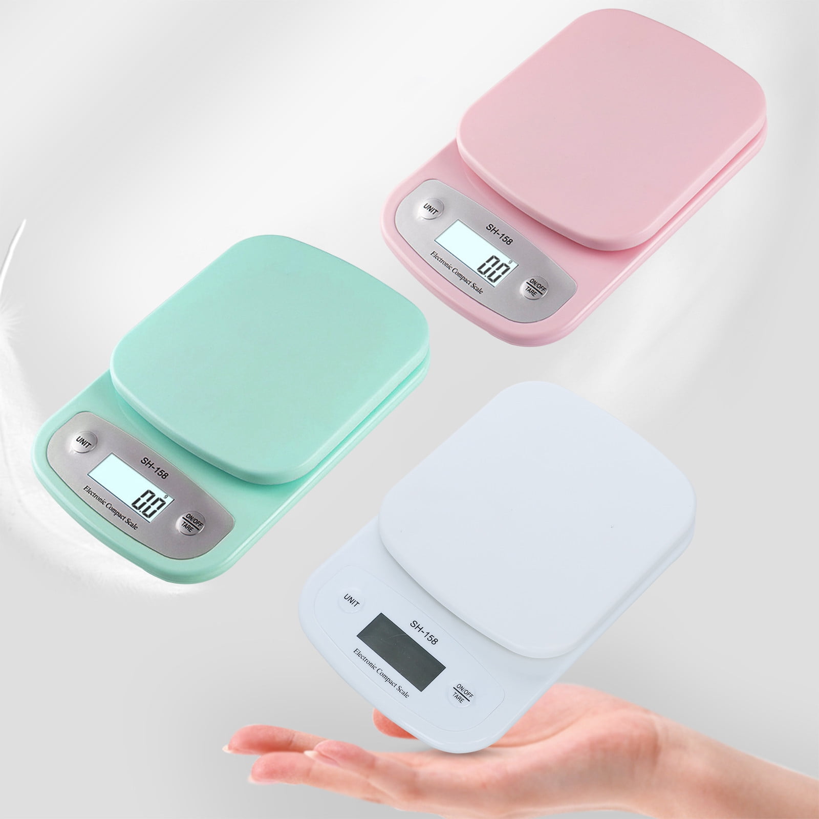 XMMSWDLA Food Scale, Kitchen Scale with Trays 6.6lb/0.1g, Small Scale ...