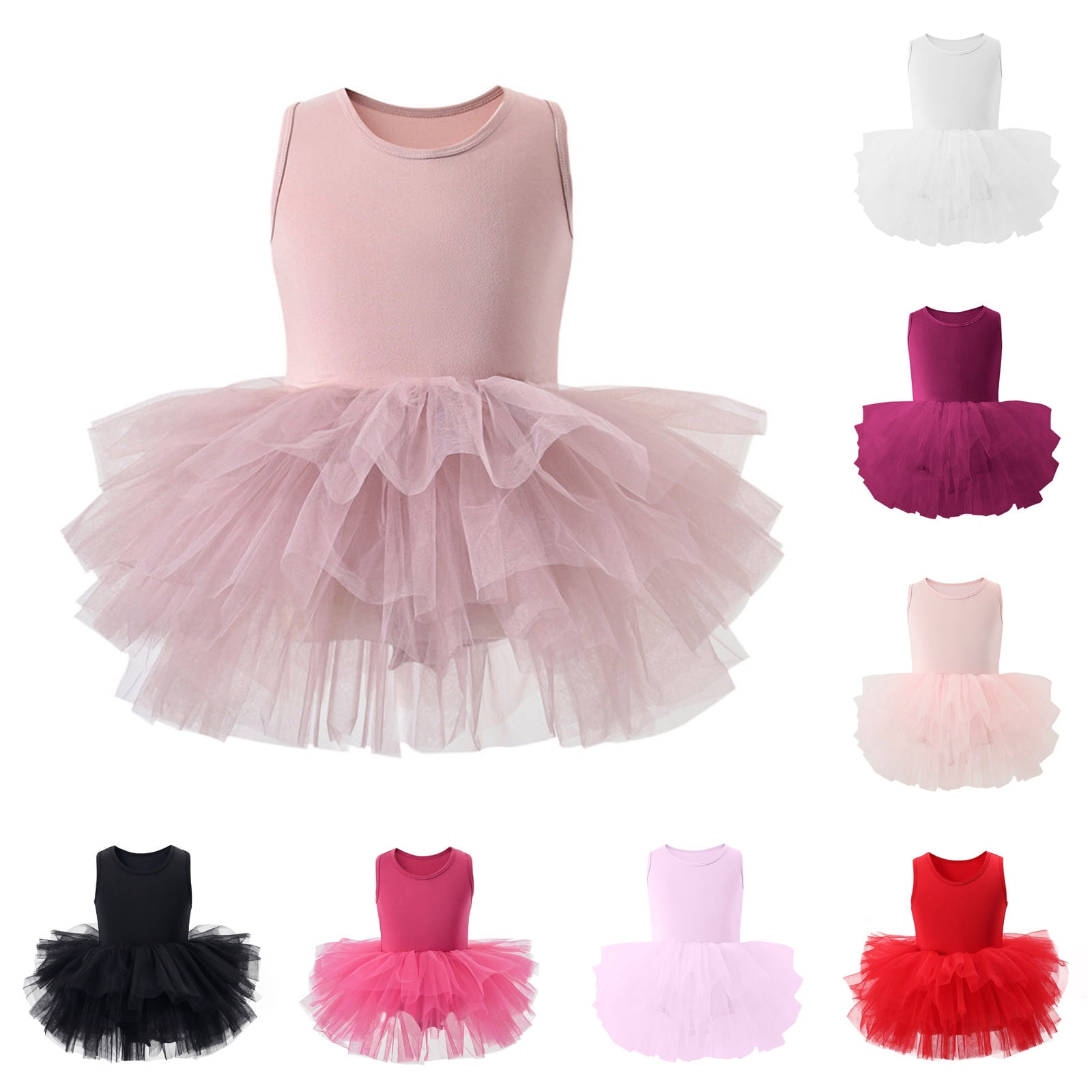 XMMSWDLA Girls Clothes Girl Ballet Dress 2-6 Ys Fashion Professional ...
