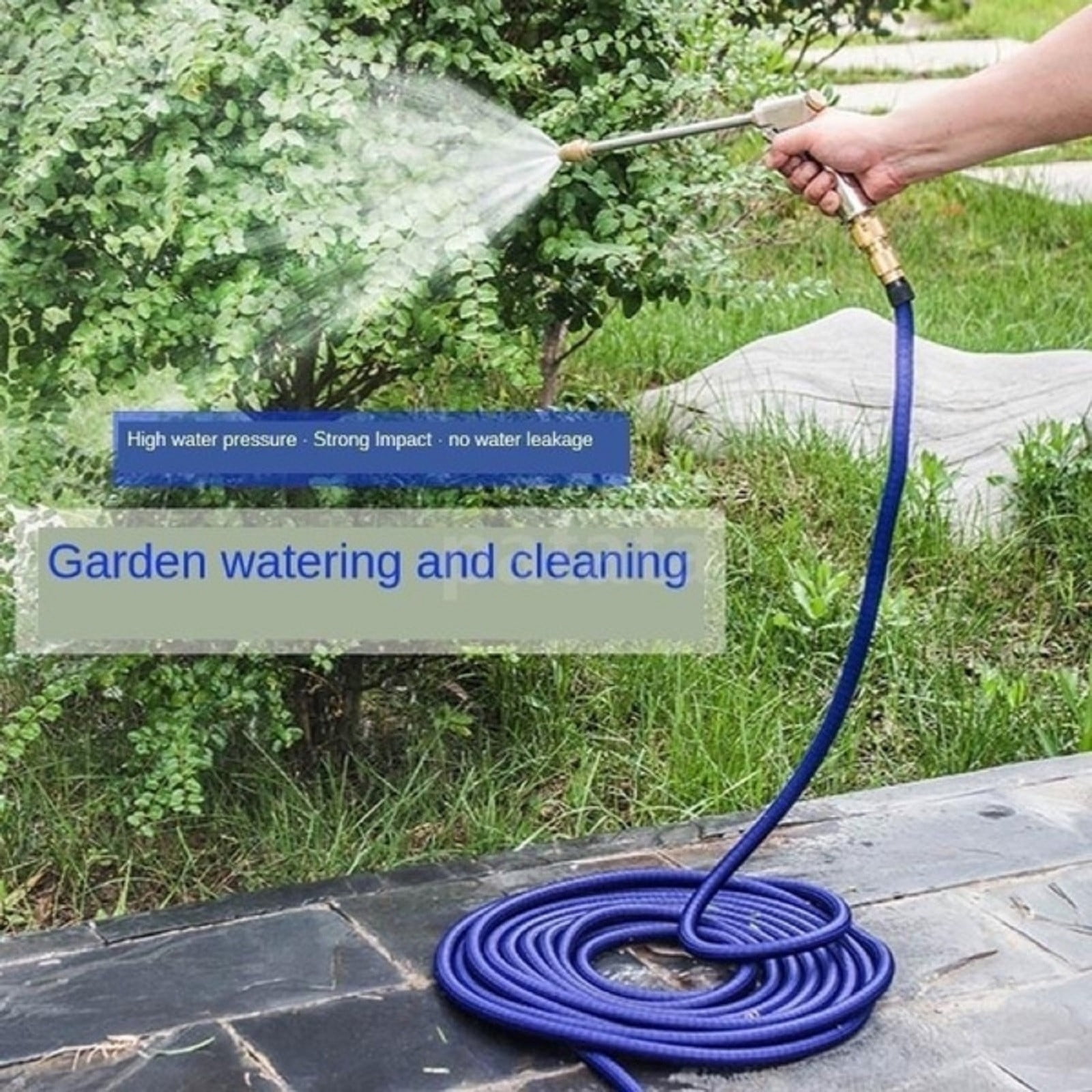 High Pressure Water Hose Nozzle Long Spray Nozzle Garden Hose Car ...